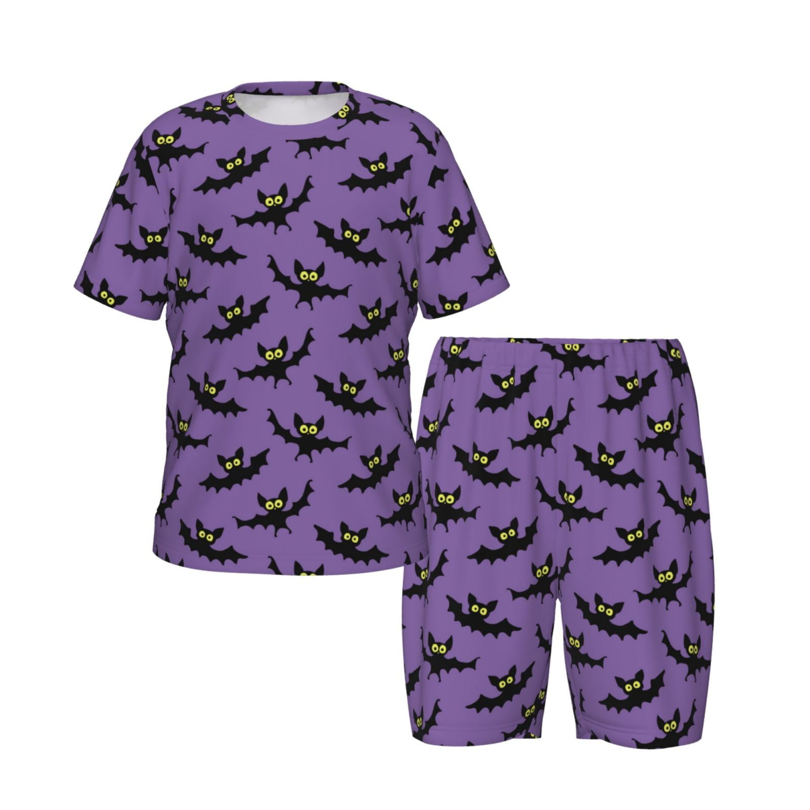 Toddler Boys Girls Pajamas - Flying bats gothic style purple Soft ...