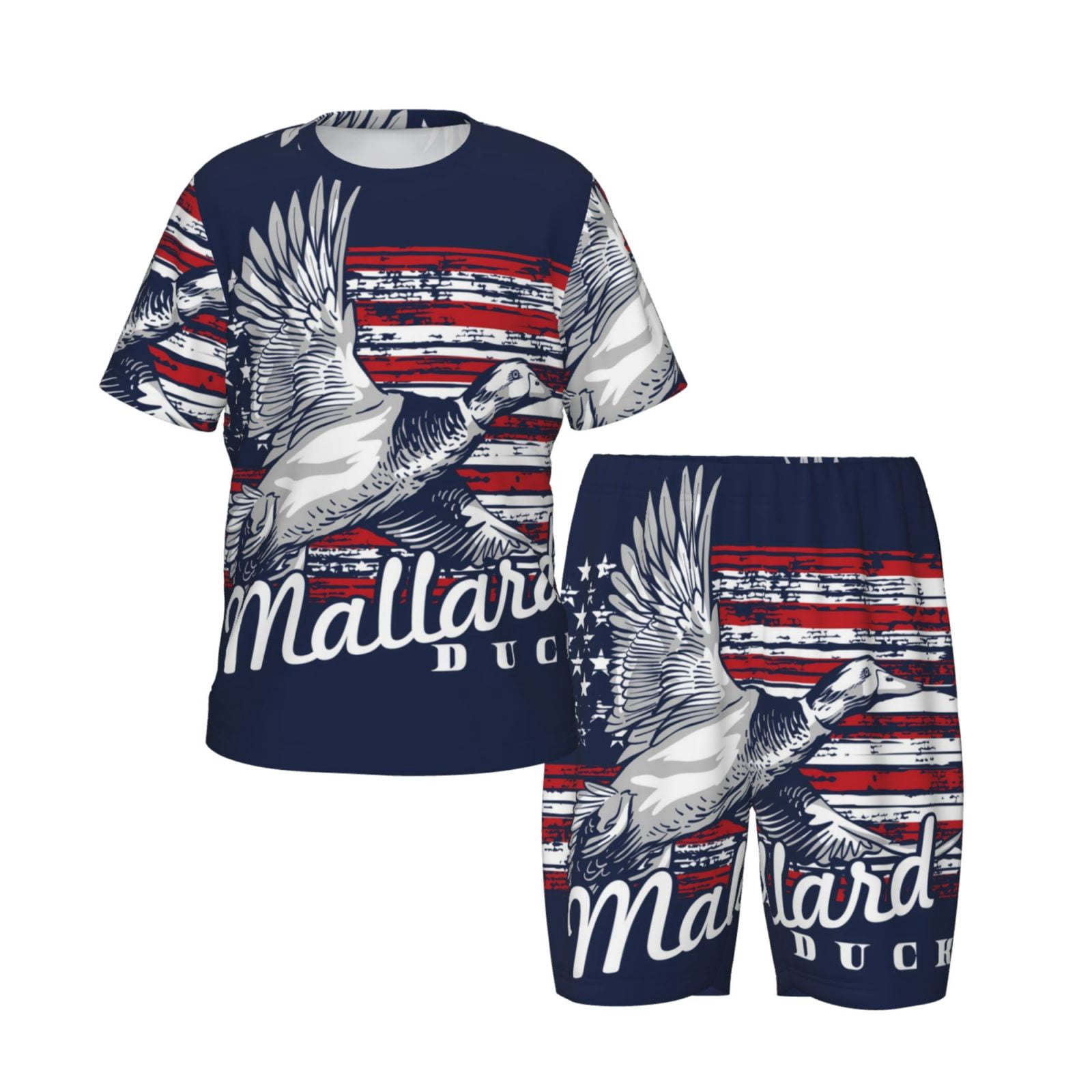 Toddler Boys Girls Pajamas - Mallard Duck With American Flag Soft ...