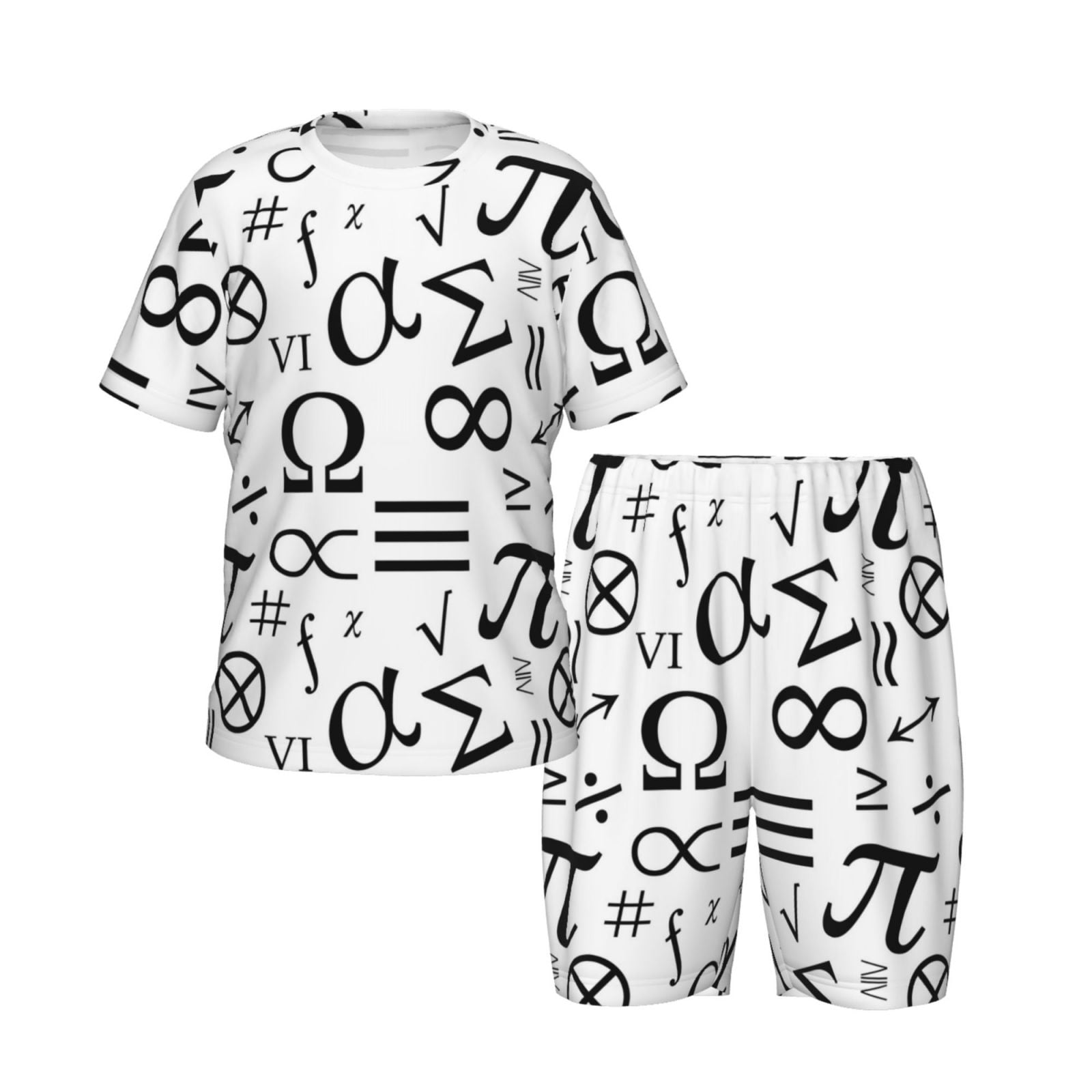 Toddler Boys Girls Pajamas - Math Symbol Print funny Soft Comfort Kids ...