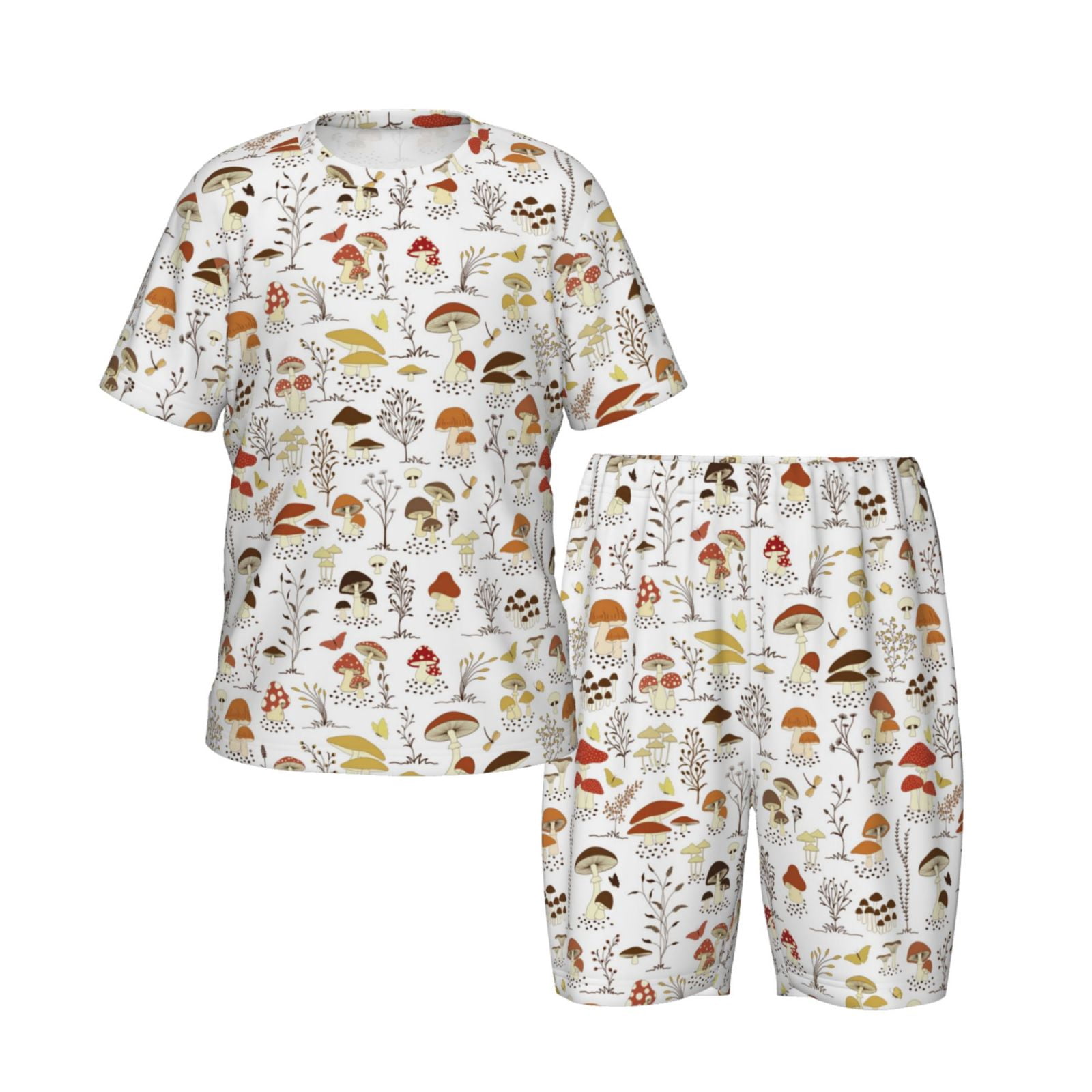 Toddler Boys Girls Pajamas - Mushrooms And Butterflies Soft Comfort ...