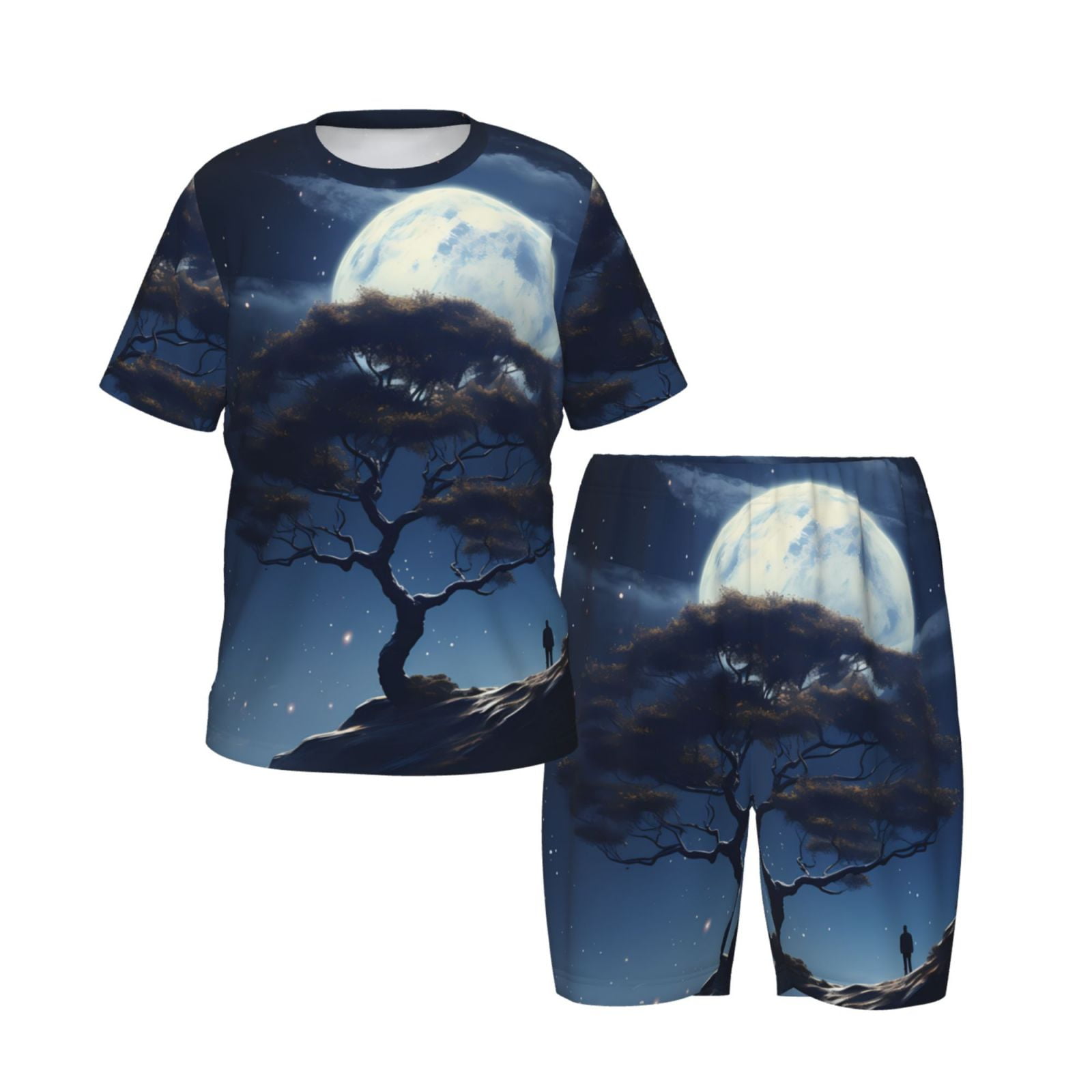 Toddler Boys Girls Pajamas - Starry Sky Moon Tree A Soft Comfort Kids ...