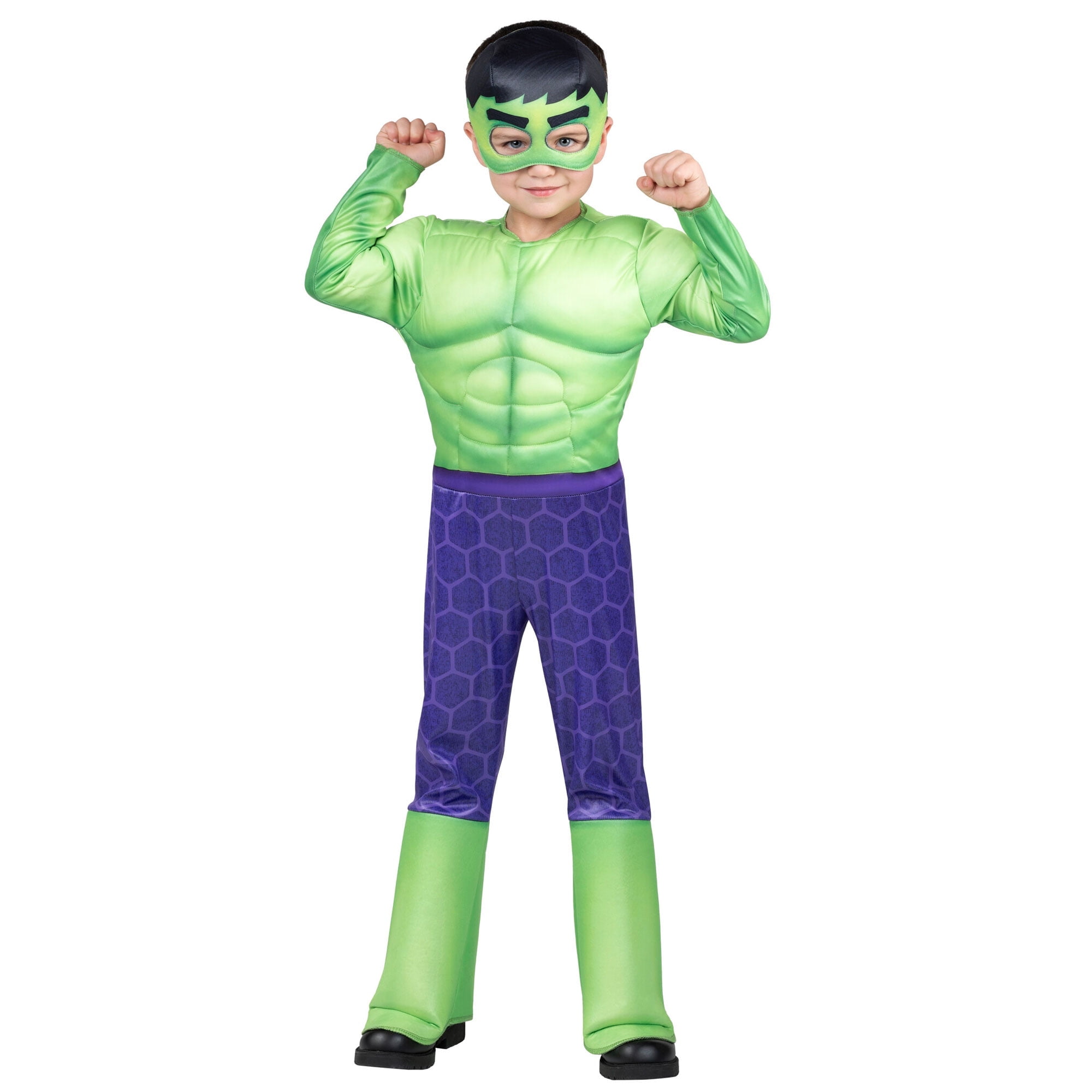 Jazwares Toddler Boys' Marvel Hulk Costume, Size 3T-4T, Padded ...
