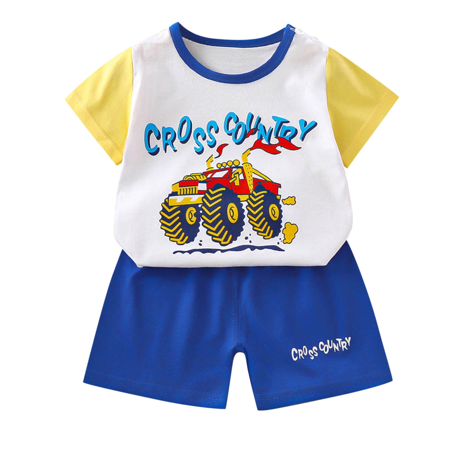 Toddler Boys Pajamas Cotton Summer Pjs for Boy Jammies Dinosaur Train Sleepwear Short Sets, Size ...