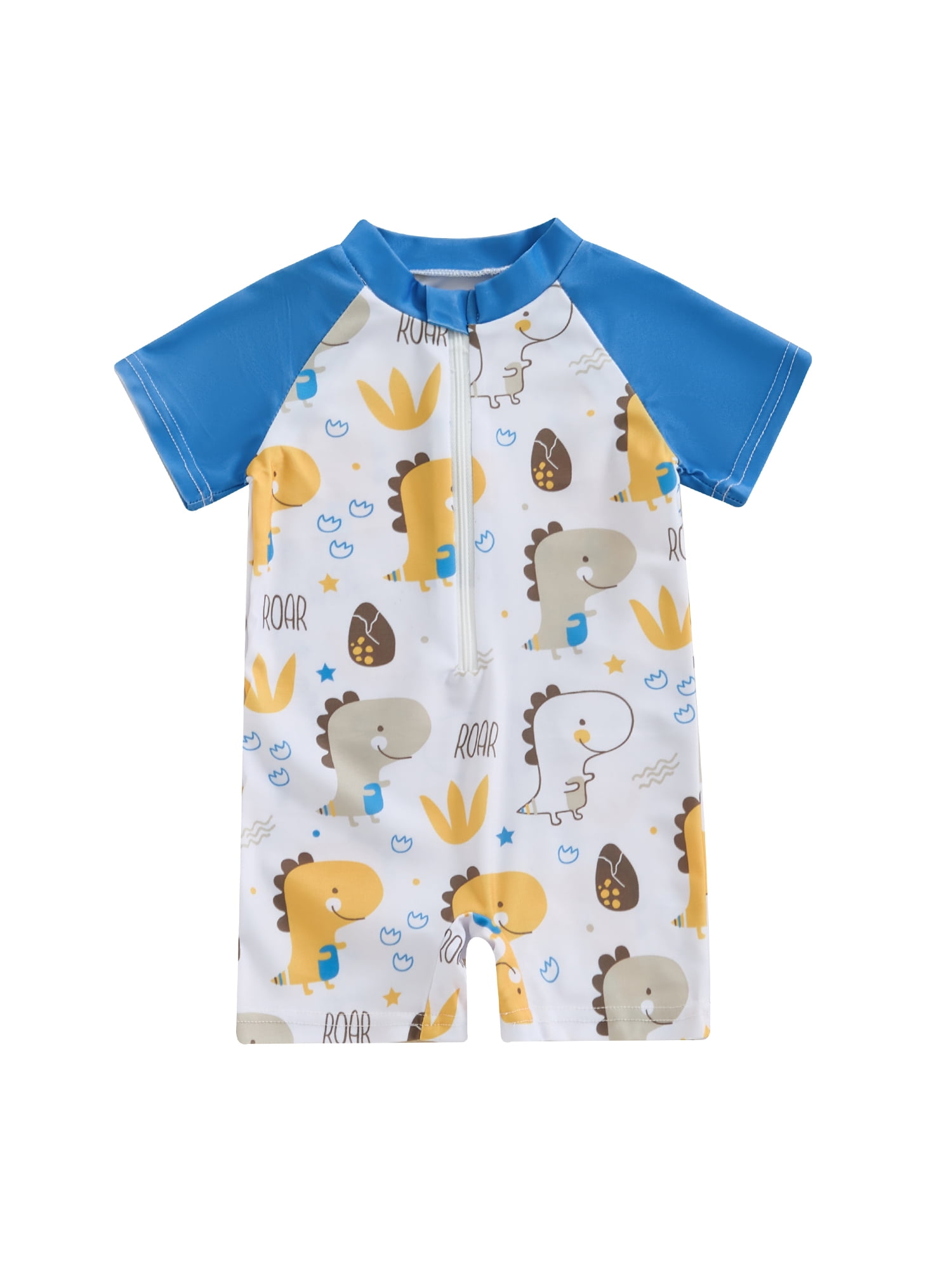 Toddler Boys Rash Guard Swimwear Cartoon Marine Organisms Print Short ...