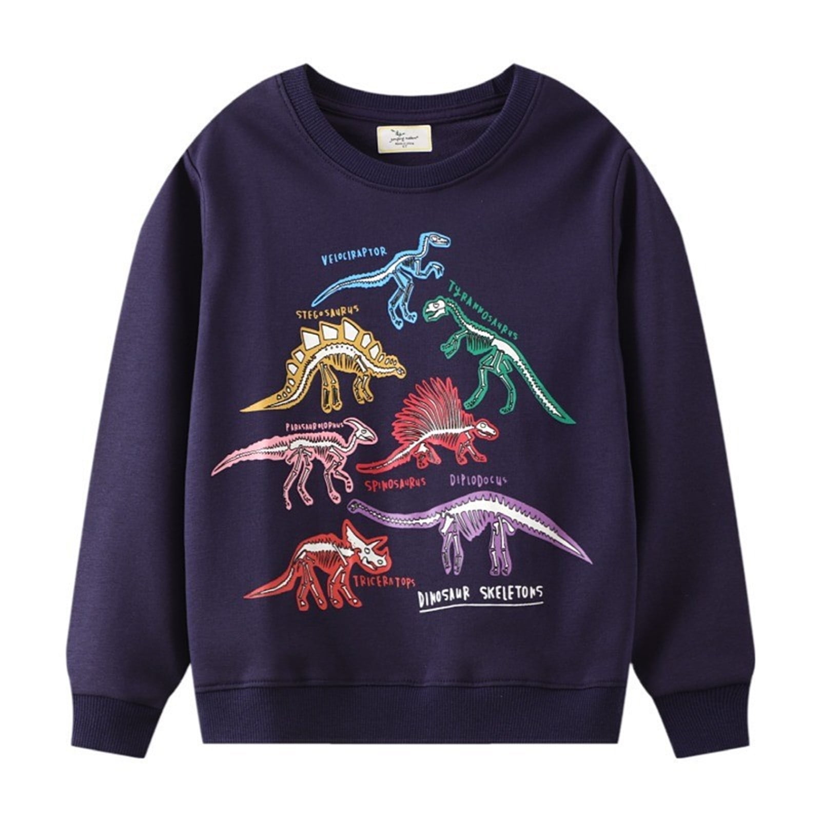 Toddler Boys Sweatshirts Print 2024 New Patterned Long Sleeve Pullover ...