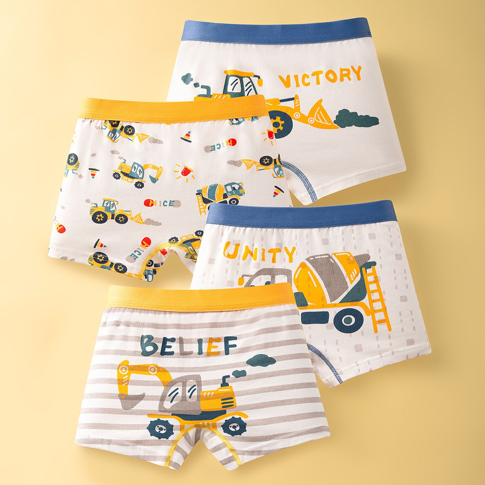 Toddler Boys Underwear Soft Boxer Briefs Cars print for Pupil ...