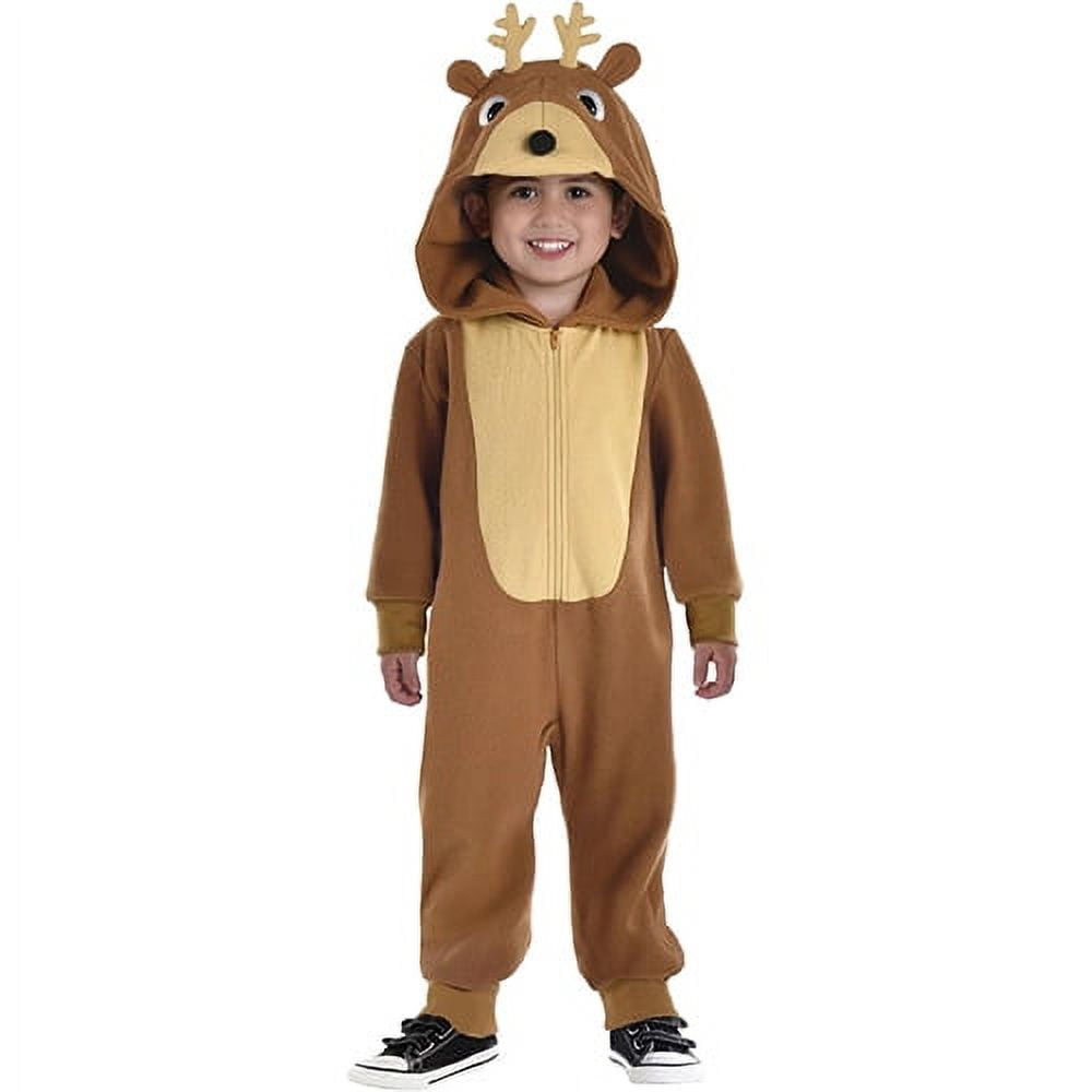 Toddler Brown Reindeer Zipster - Walmart.com