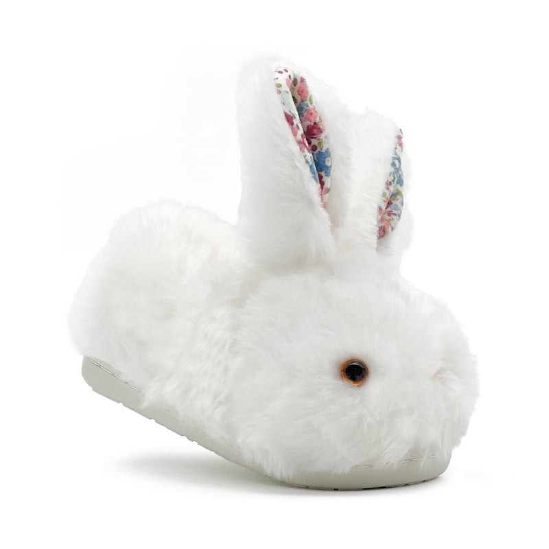 Toddler Bunny Slippers for Girls Boys Cute Animal Fluffy Slippers Kids ...