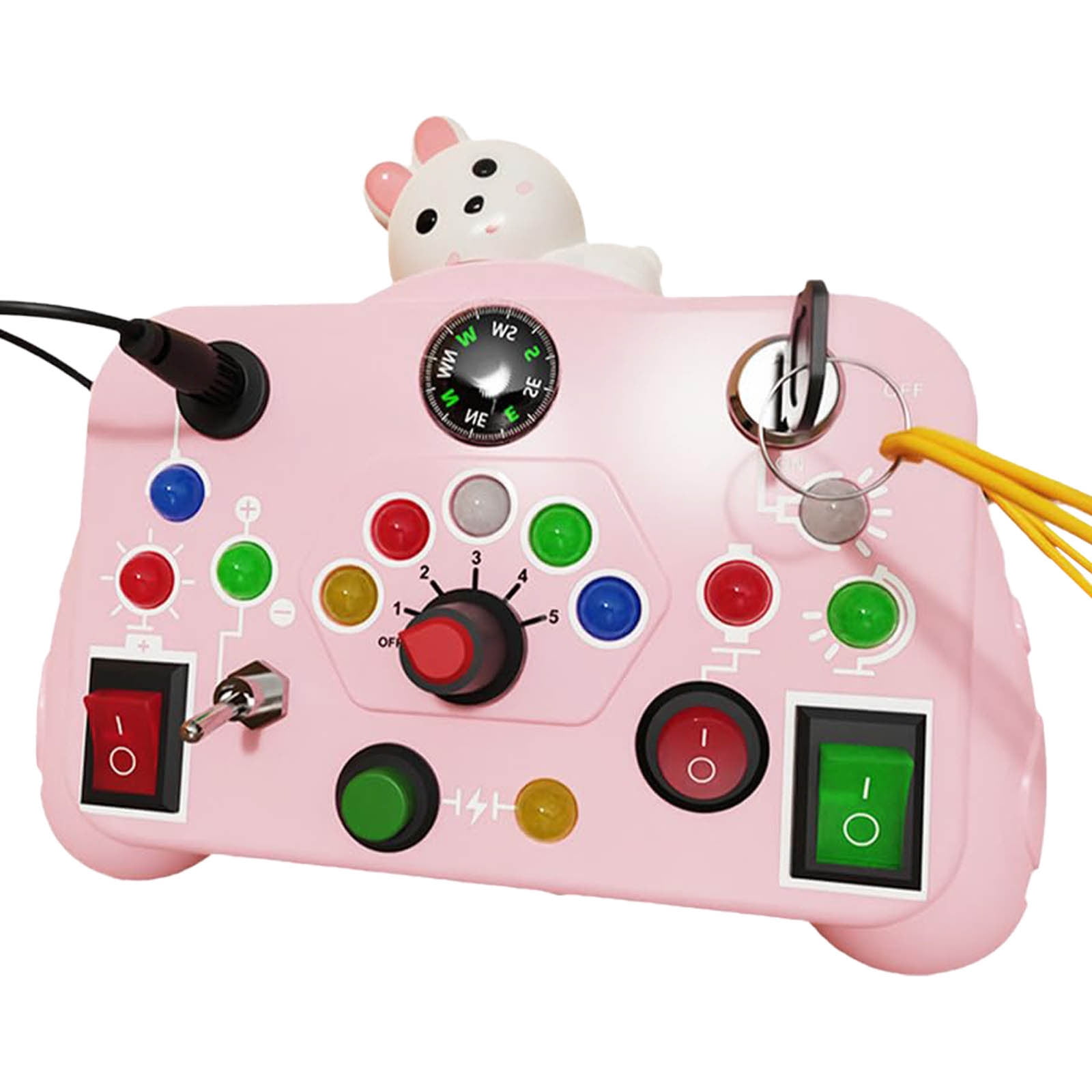 Toddler Busy Board With LED Light New Baby Sensory Board Light Switches ...