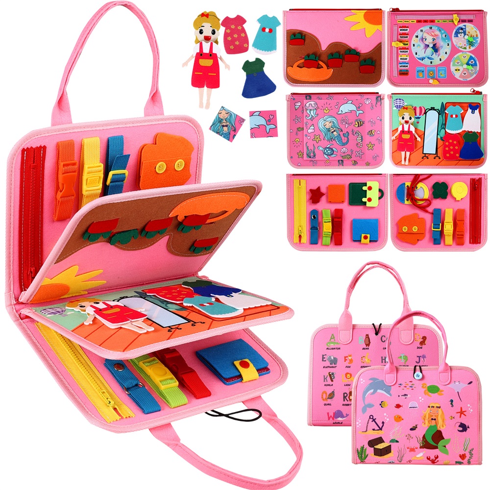 Kokiya Busy Board Accessories Wooden Travel Toy Early Education Toy ...