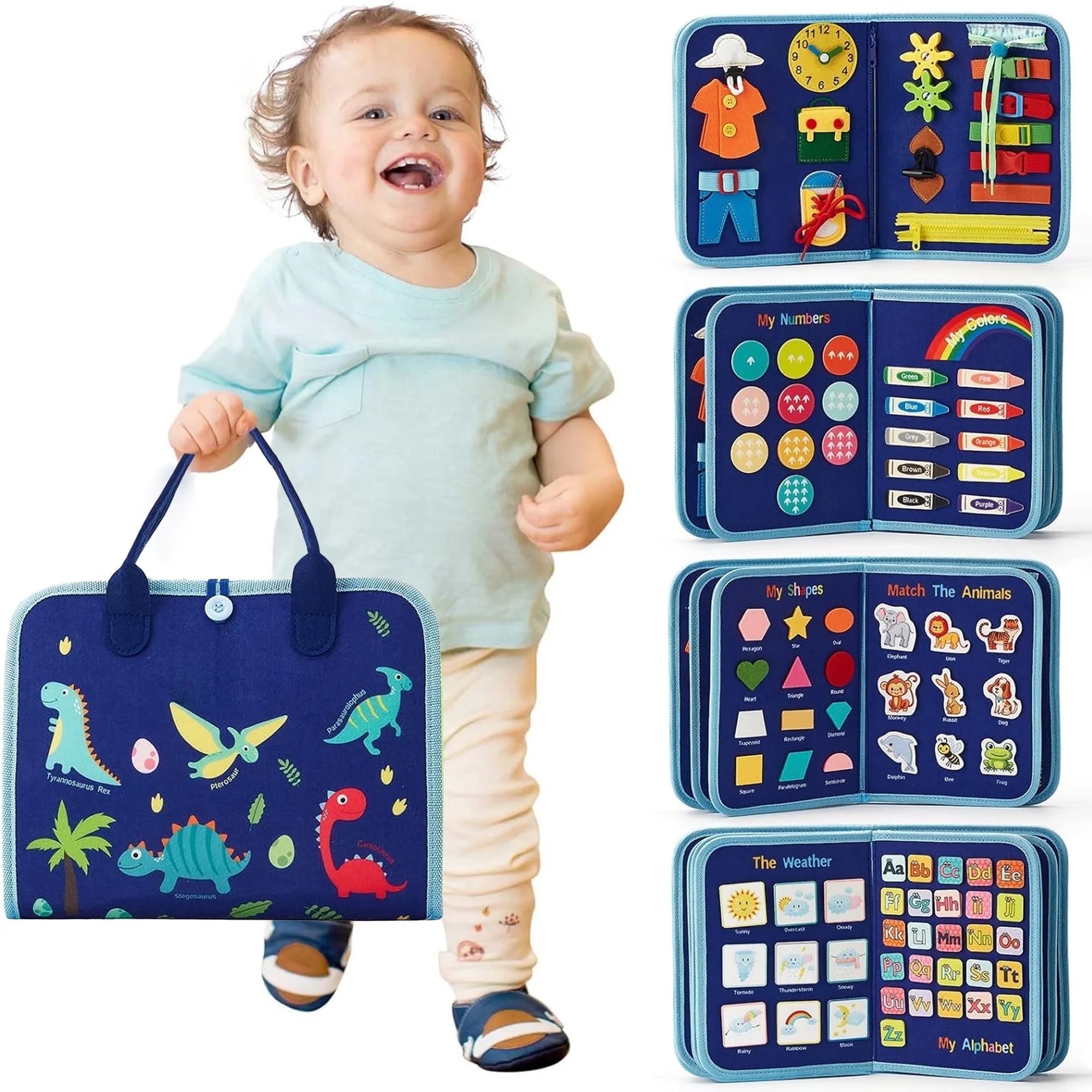 Toddler Busy Toys,Toddler Airplane Travel Essentials for age 1-4 ...