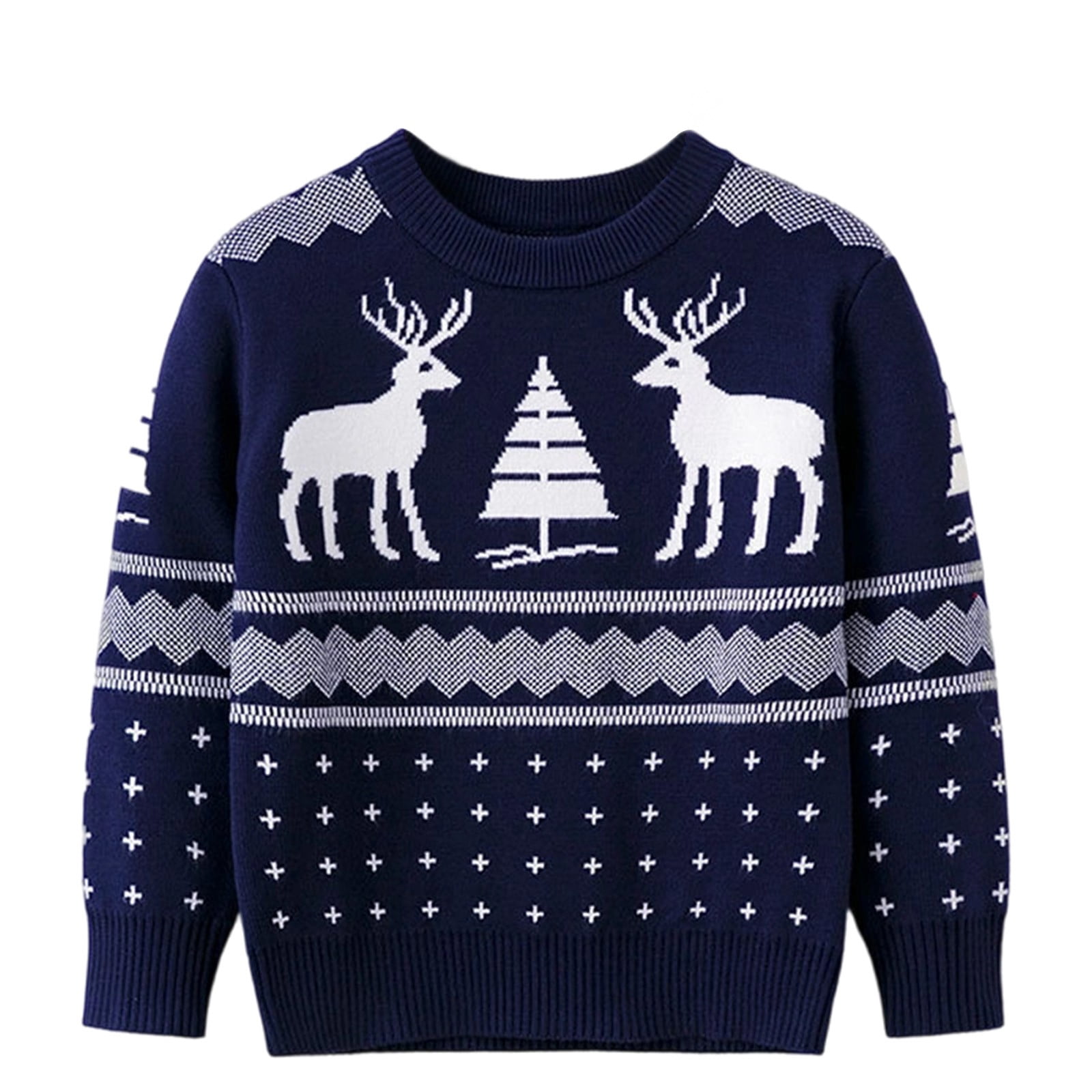 Toddler Cartoon Pullover Knit Sweater Reindeer Boys Year Fall Winter ...