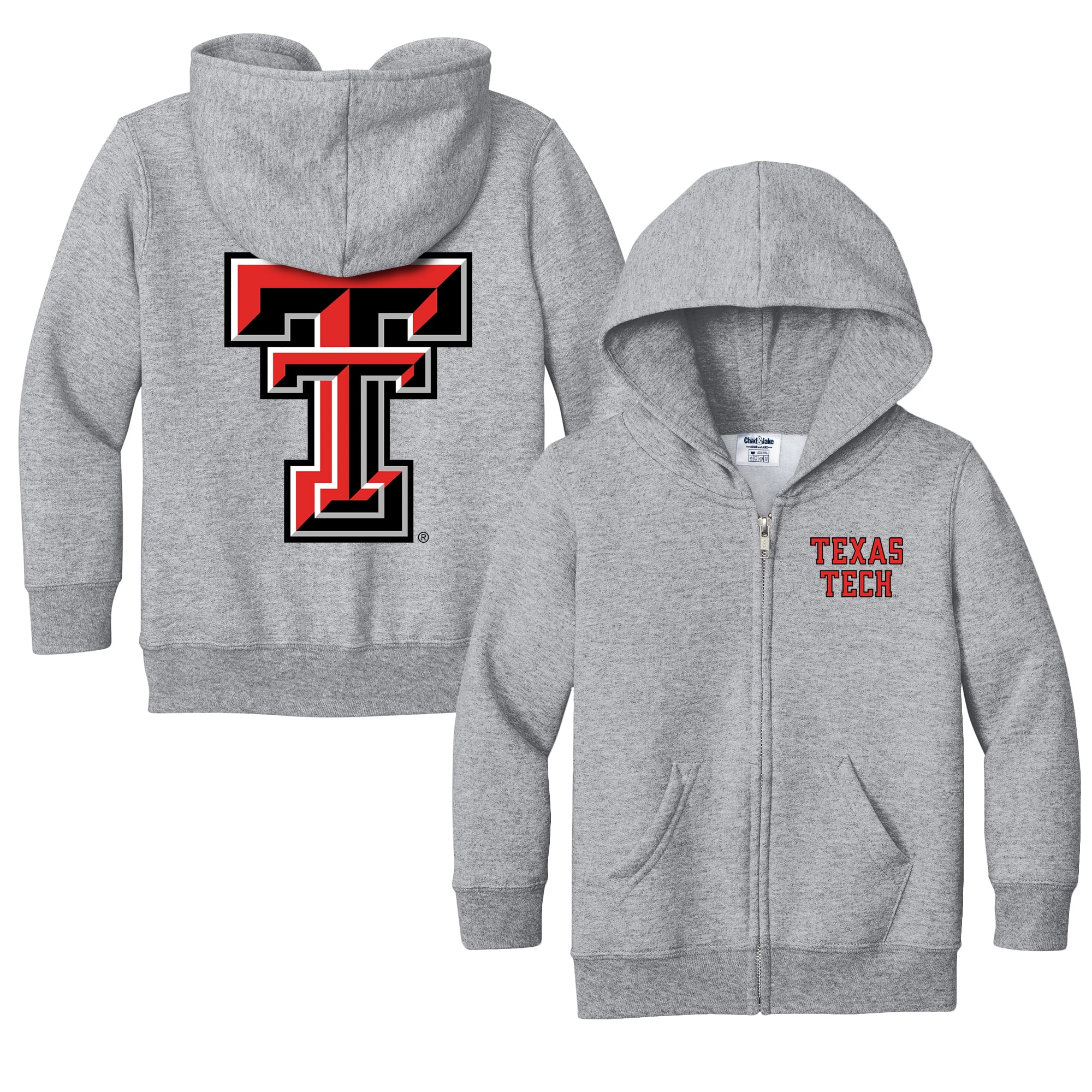 Toddler Chad & Jake Heather Gray Texas Tech Red Raiders Primary Logo ...