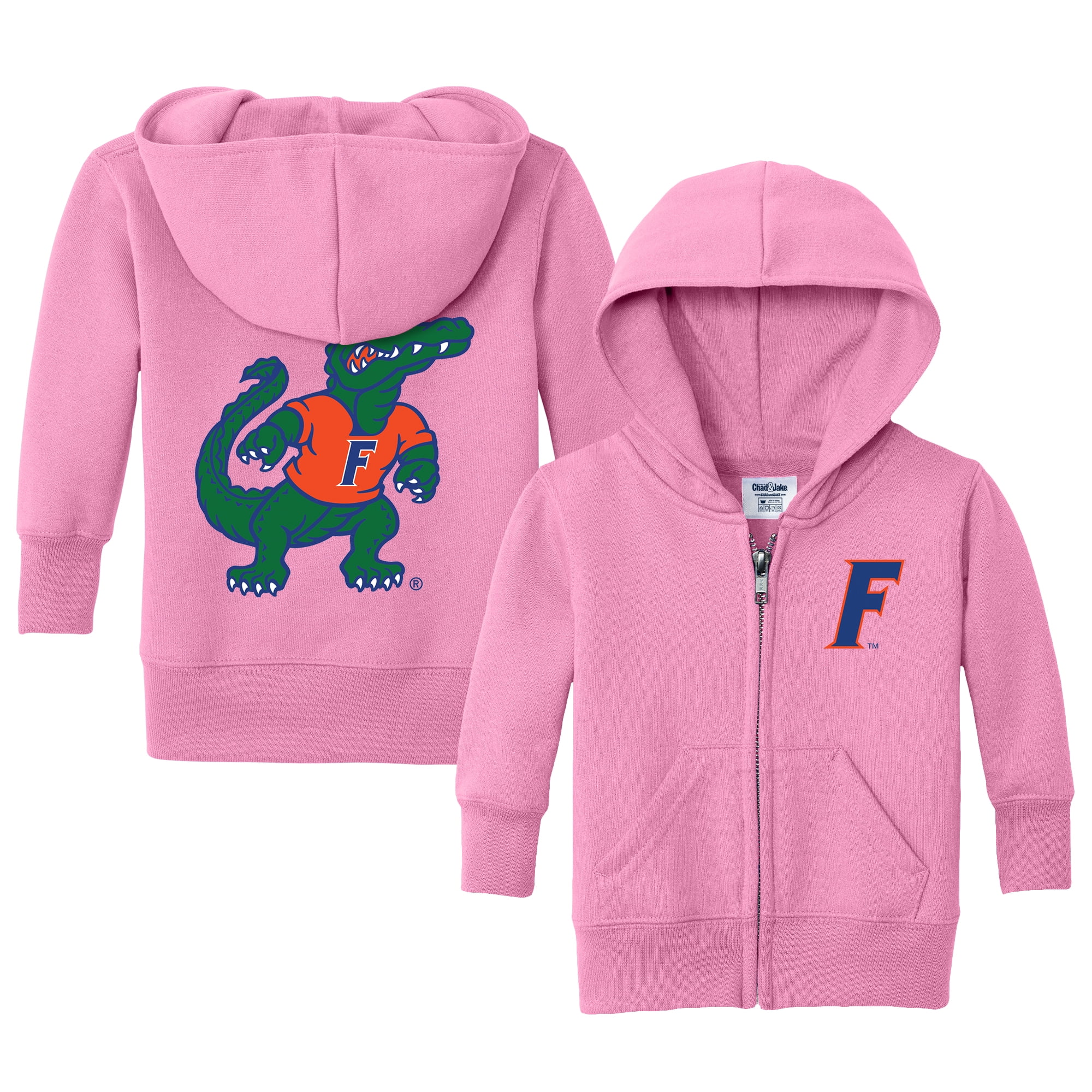Toddler Chad & Jake Pink Florida Gators Logo Full-Zip Hoodie Jacket ...