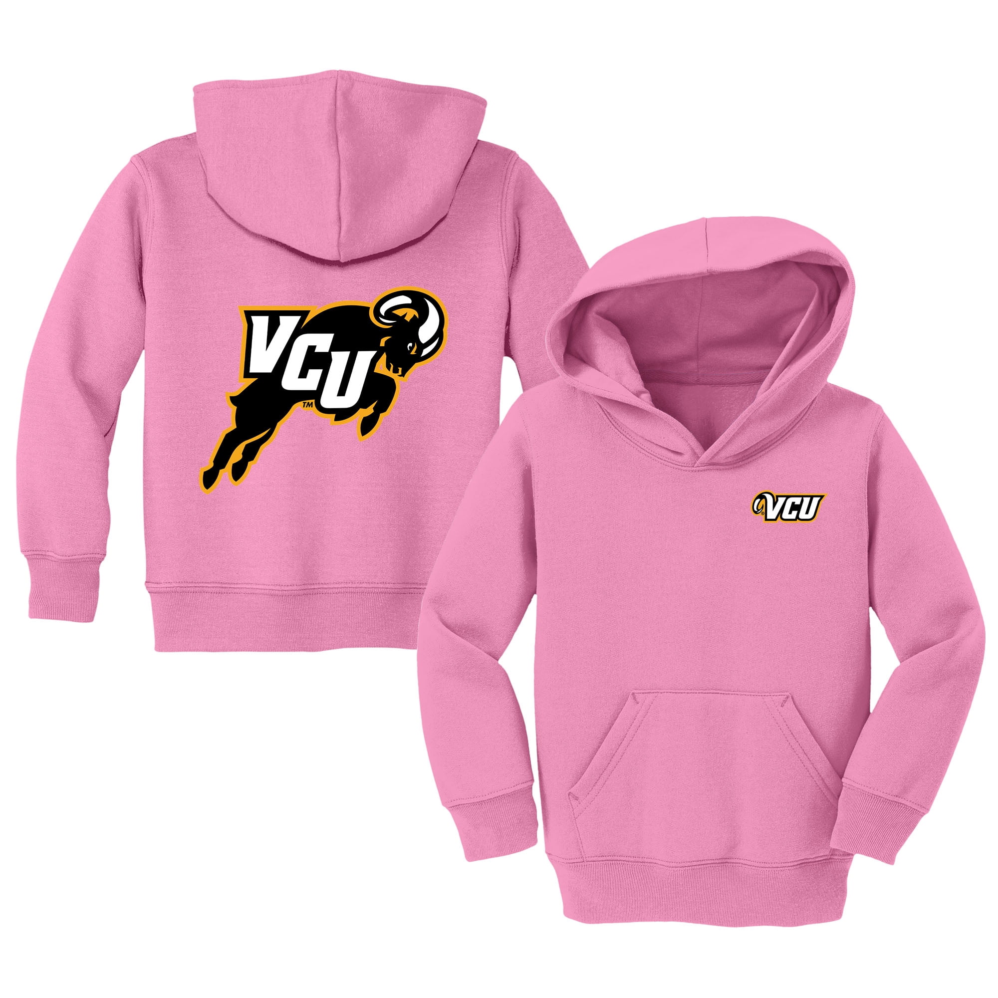 Toddler Chad & Jake Pink VCU Rams Primary Logo Pullover Hoodie ...