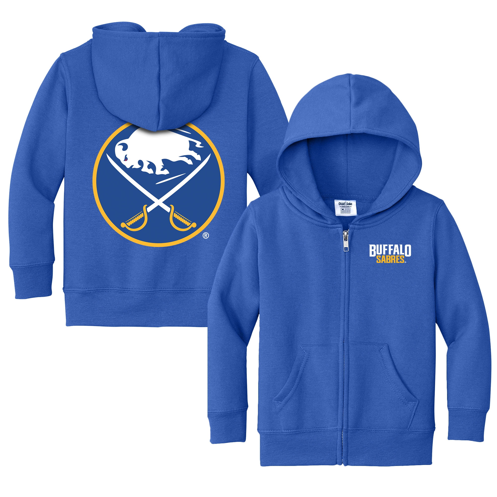 Toddler Chad & Jake Royal Buffalo Sabres Logo Full-Zip Hoodie Jacket ...