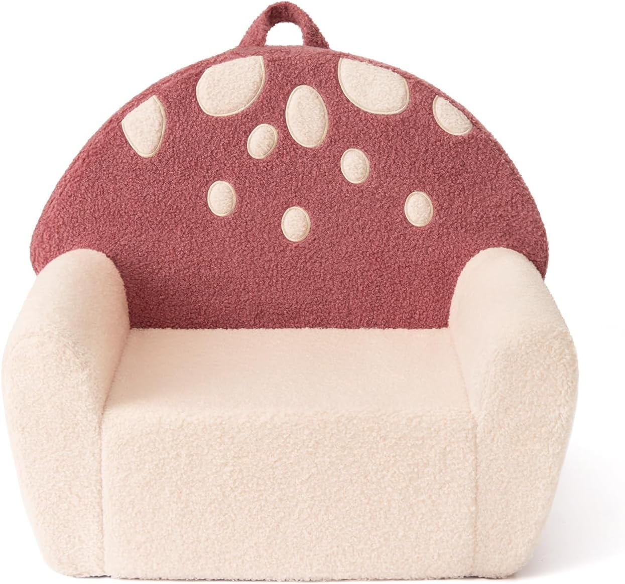 Toddler Chair Comfy, Foam Kids Chair with Soft Teddy Plush, Toddler ...