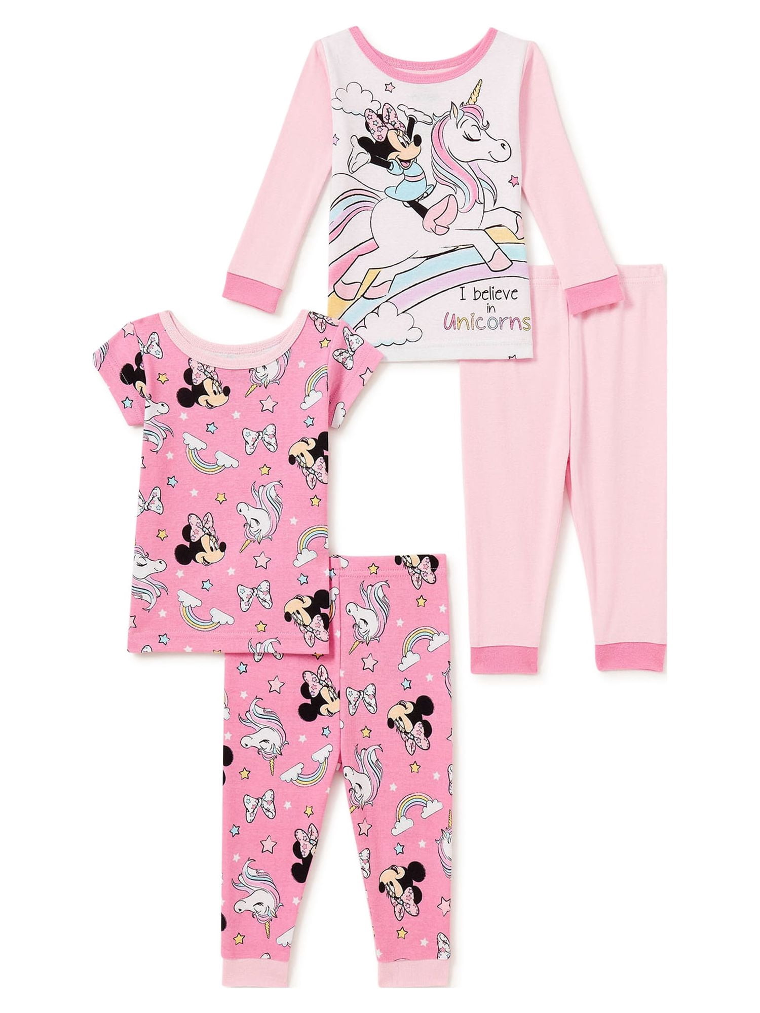 Toddler Character Pajama Set, 4-Piece, Sizes 12M-5T - Walmart.com