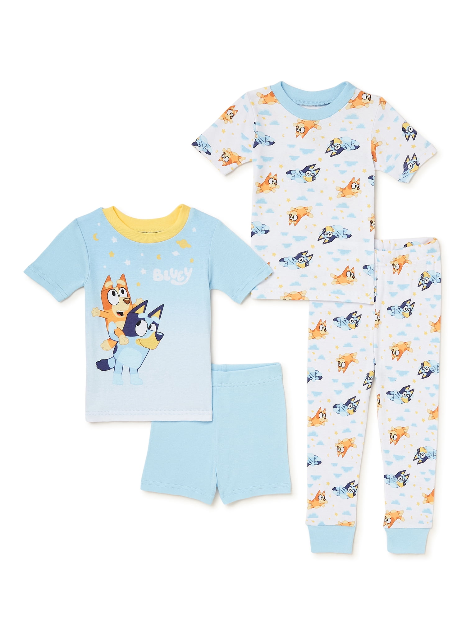 Toddler Character Pajama Set, 4-Piece, Sizes 12M-5T - Walmart.com