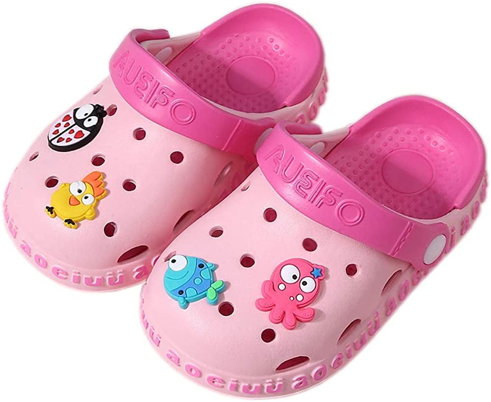 Toddler Clogs Boys Girls Cute Cartoon Toddler Sandals Kids Slippers ...