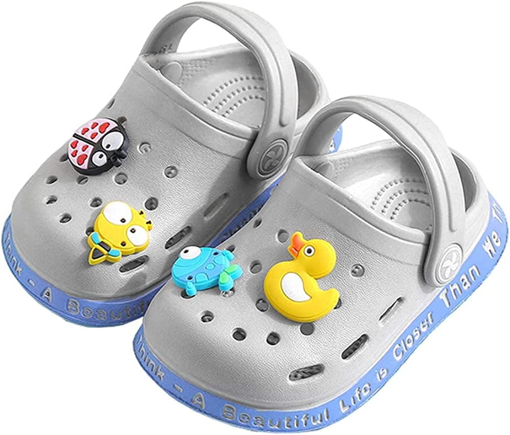 Toddler Clogs Boys Girls Cute Cartoon Toddler Sandals Kids Slippers ...