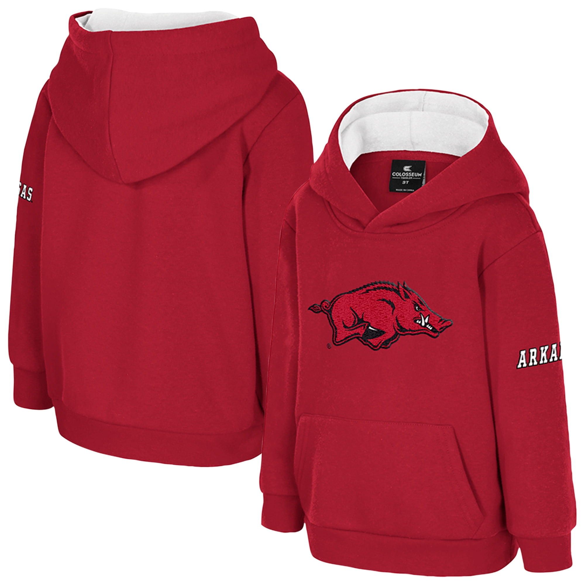 Toddler Colosseum Cardinal Arkansas Razorbacks Big Logo Volume Fleece ...