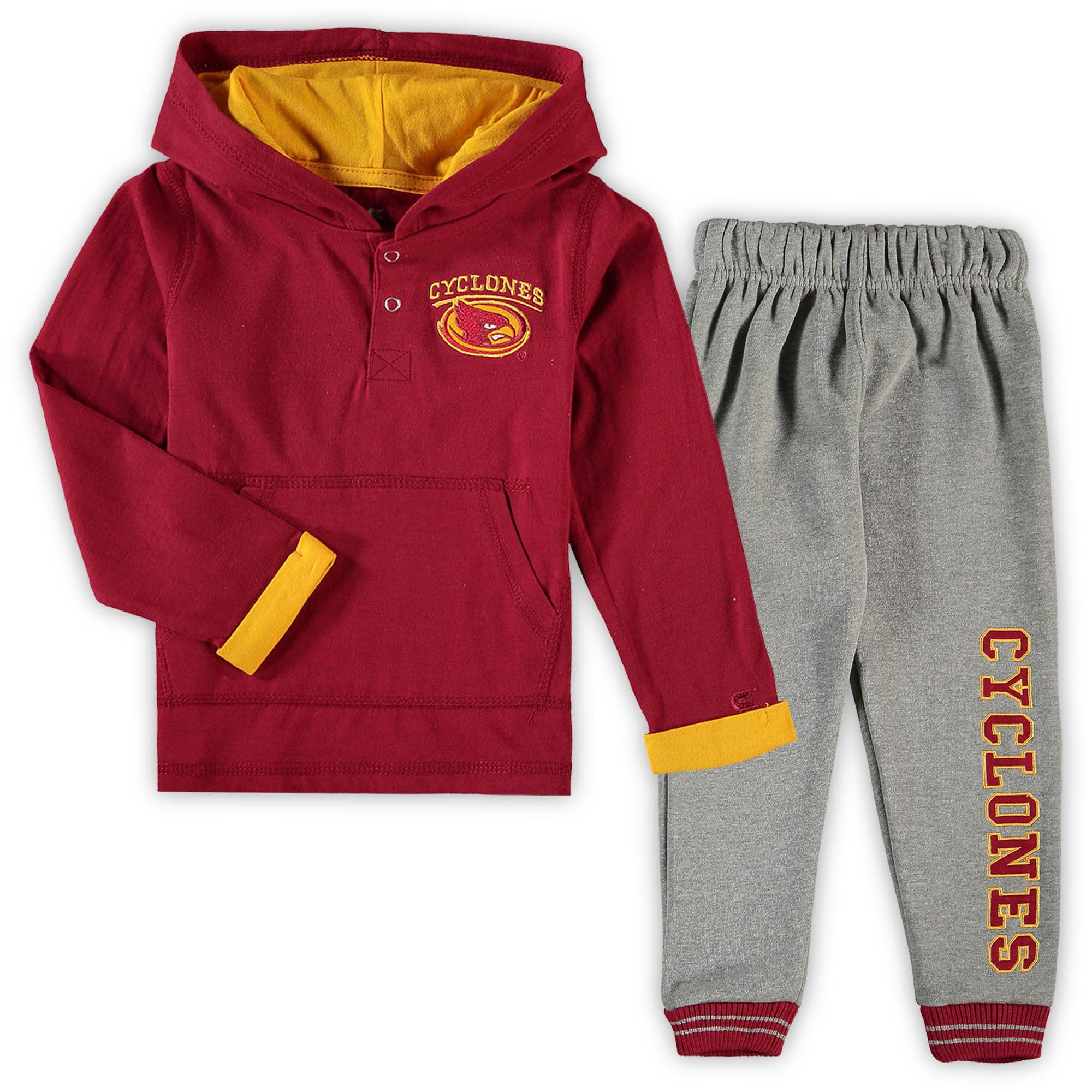Toddler Colosseum Cardinal/Heathered Gray Iowa State Cyclones Poppies ...