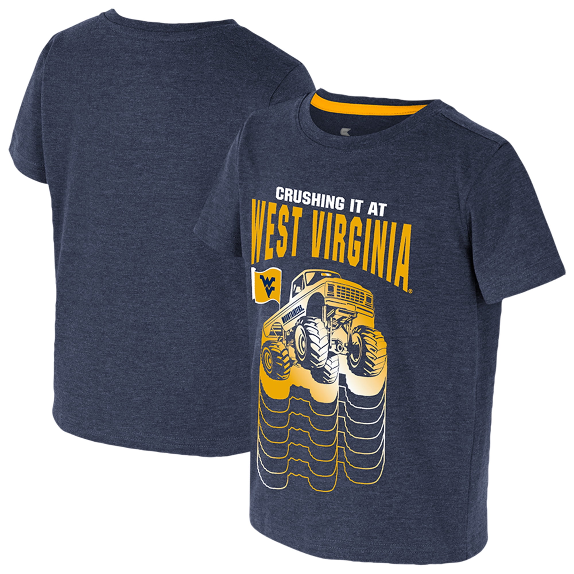Toddler Colosseum Navy West Virginia Mountaineers Crushing It T-Shirt ...