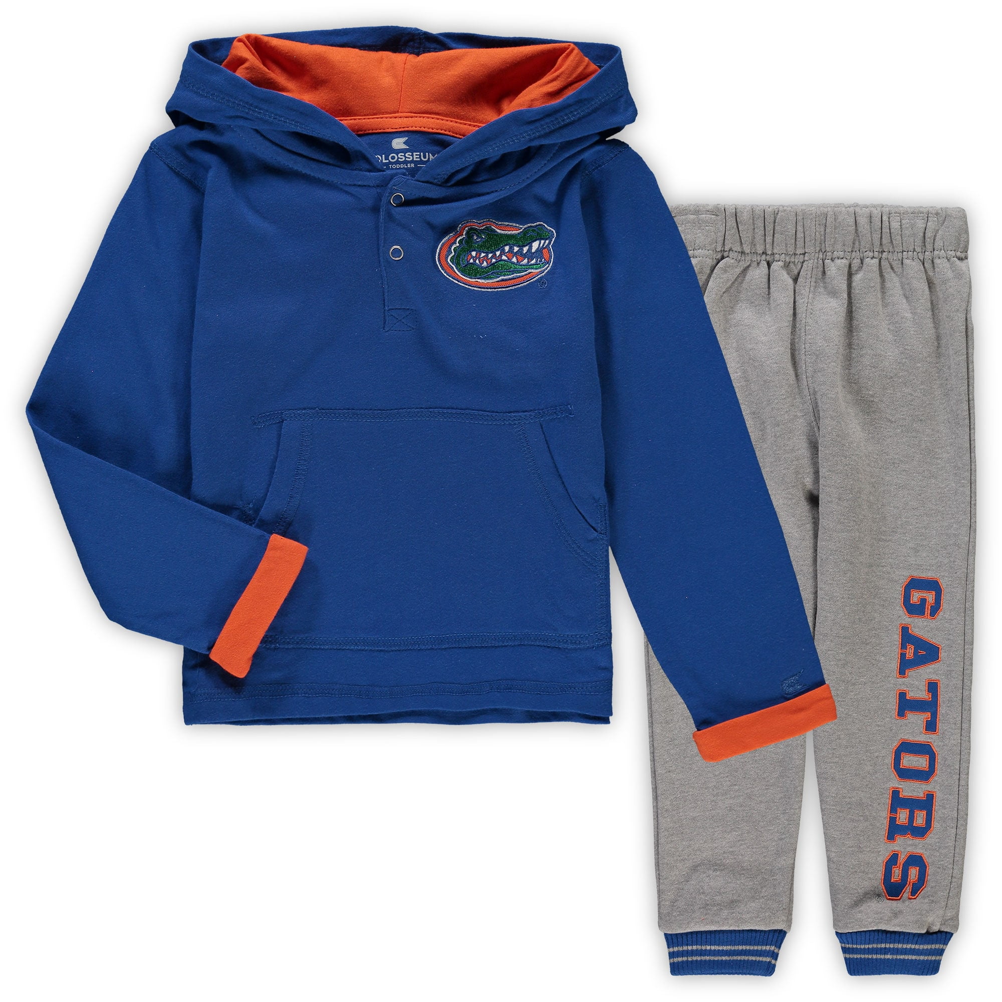 Toddler Colosseum Royal/Heathered Gray Florida Gators Poppies Hoodie ...