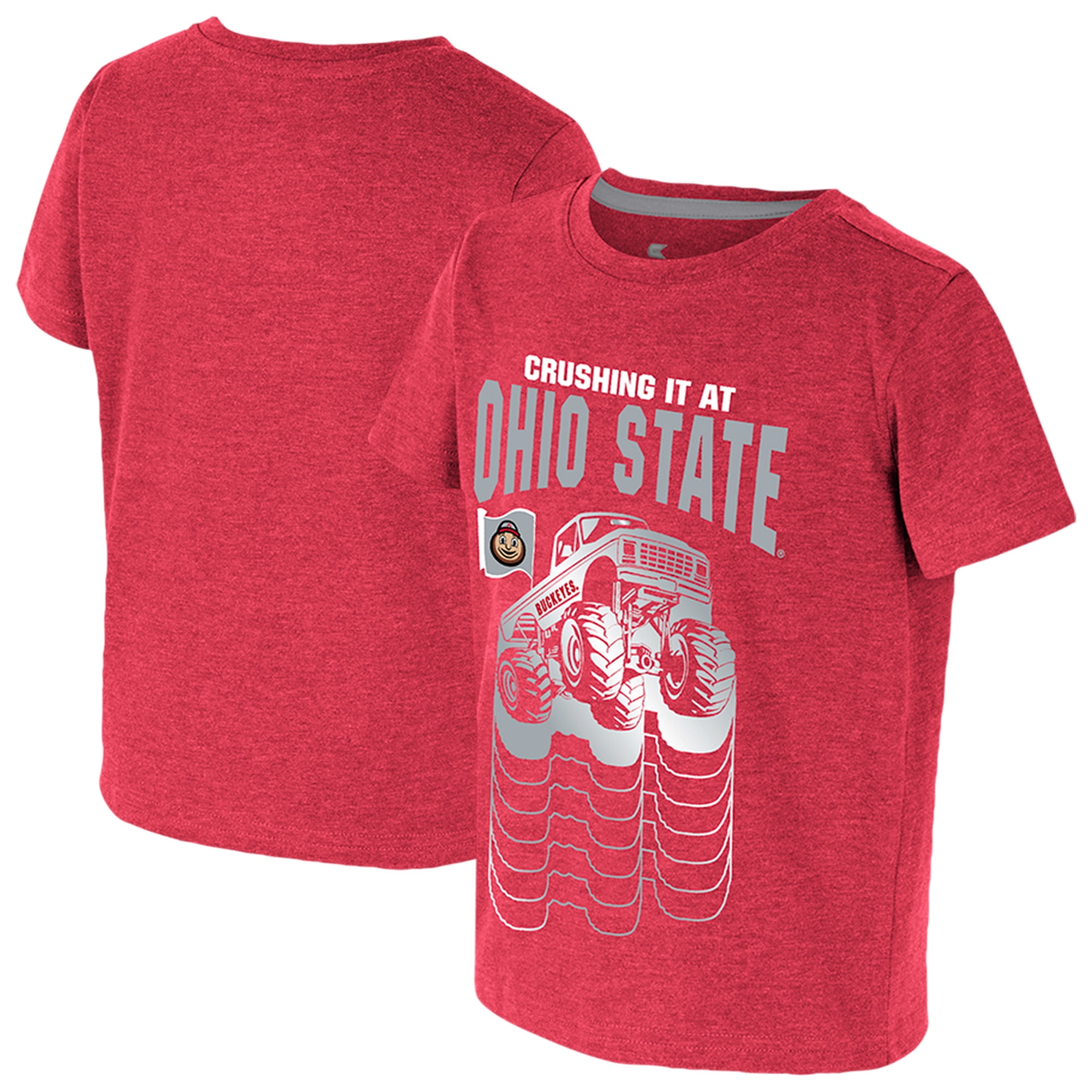 Toddler Colosseum Scarlet Ohio State Buckeyes Crushing It T-Shirt ...