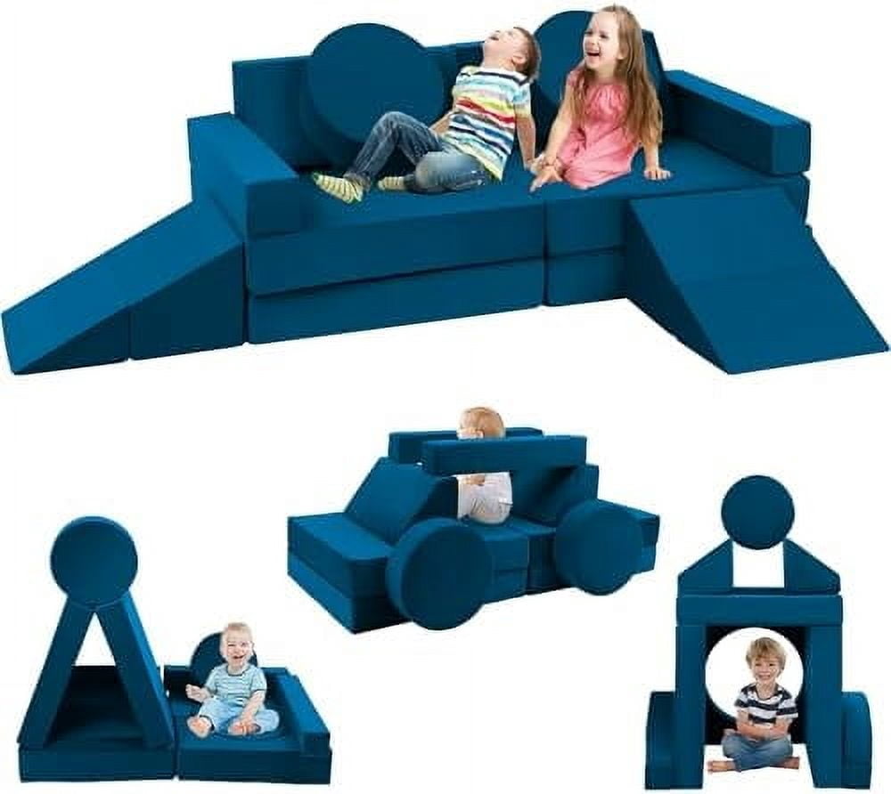 Toddler Couch Kids Sofa Modular - 18pcs Children Couches Building Fort ...