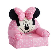 Disney Minnie Mouse Kids Figural Bean Bag Chair with Sherpa Trimming ...