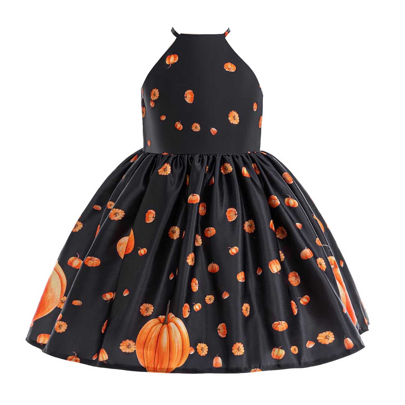 Toddler Dress Halloween Kids Girls Witch Outfit Gothic Lolita Princess ...