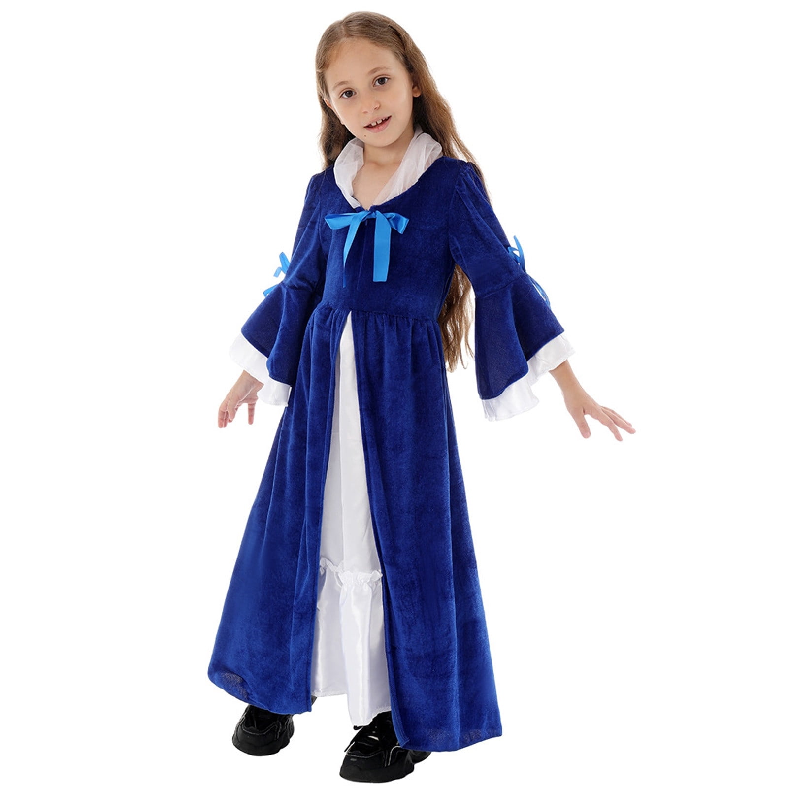Toddler Dresses Girls French Long Gown Elegant Halloween Party Formal ...