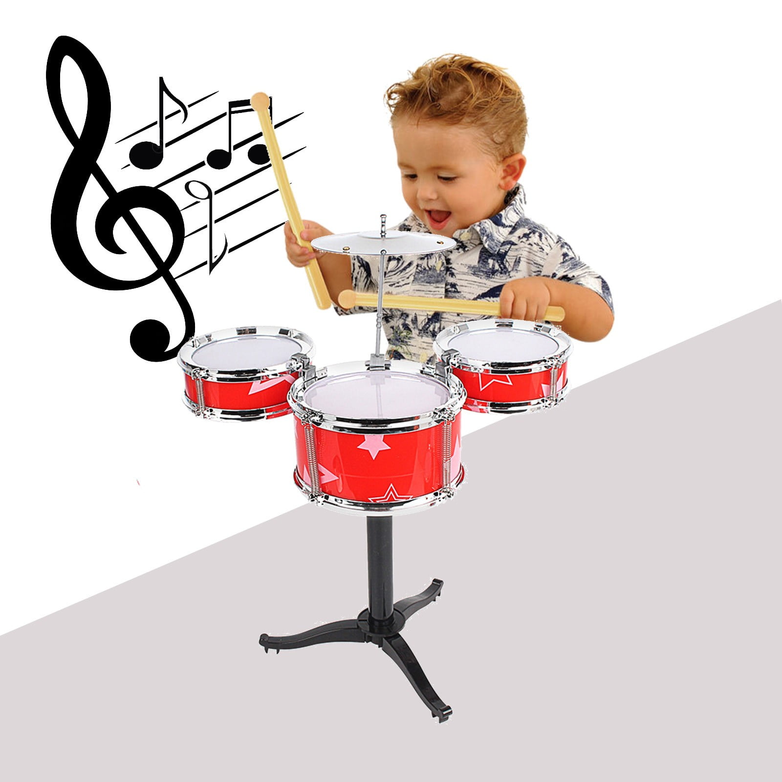 Toddler Drum Kit Music Toy Drum Set,Musical Instruments Toys Drum Kit ...