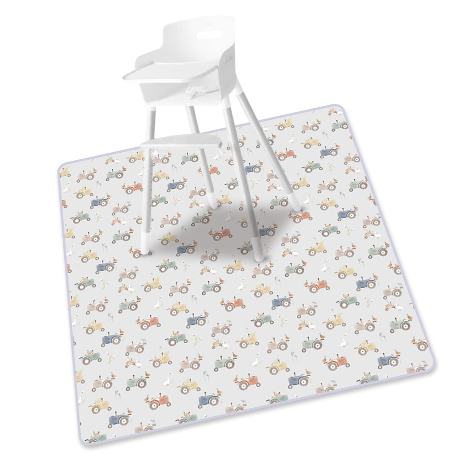 Toddler Feeding Mat Cartoon Pattern Foldable and Lightweight Spill Mat ...