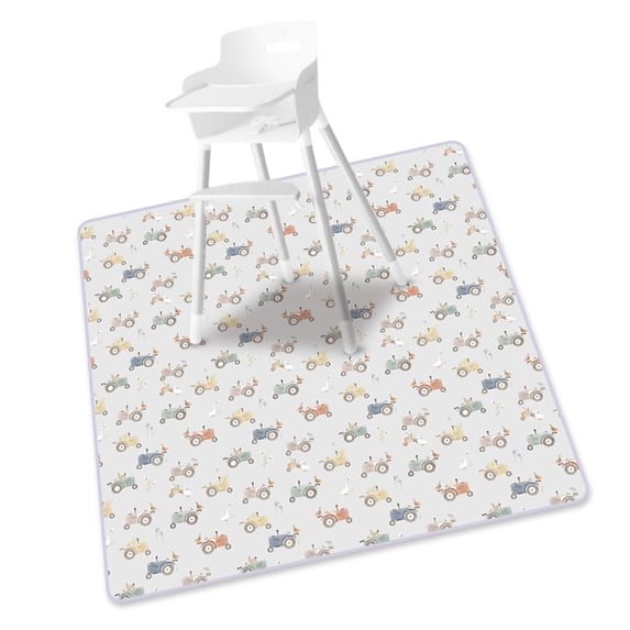 Toddler Feeding Mat Cartoon Pattern Foldable and Lightweight Spill Mat ...
