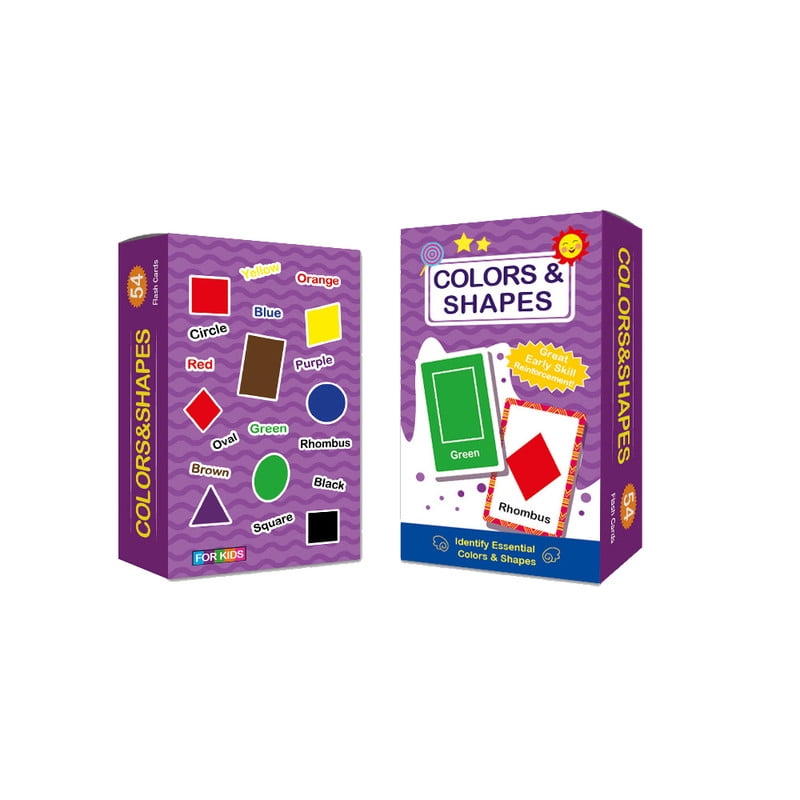 Toddler Flash Cards, Set of 64 Alphabet, Letters, Colors, Shapes and ...