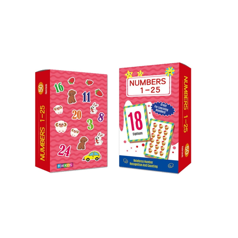 Toddler Flash Cards, Set of 64 Letters, Colors, Shapes, Numbers, Animal ...