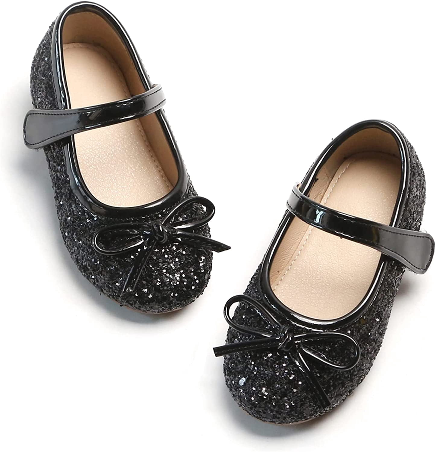Toddler Flower Girl Dress Shoes - Girl Ballet Flats Party School Shoes ...