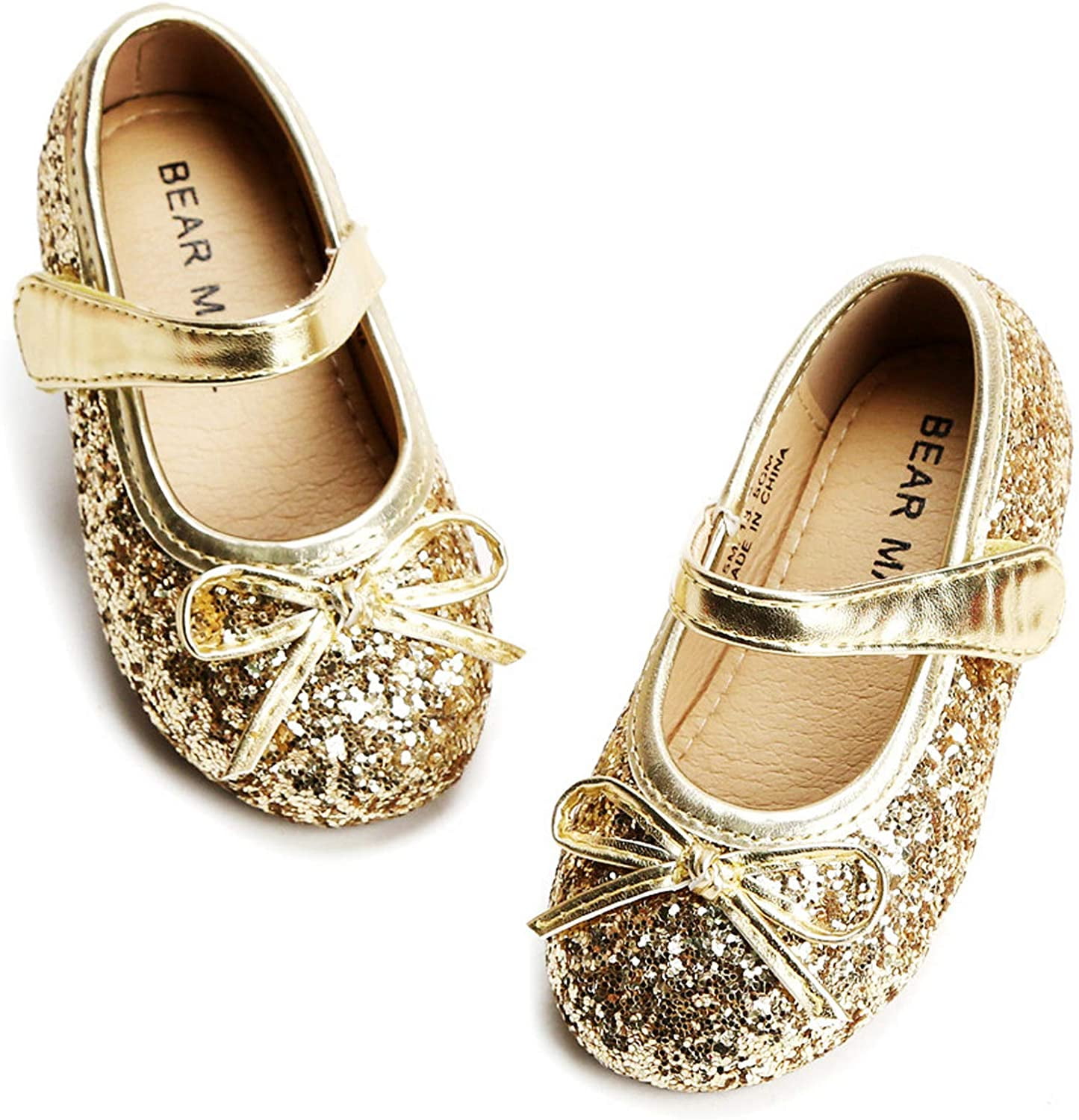 Toddler Flower Girl Dress Shoes - Girl Ballet Flats Party School Shoes ...