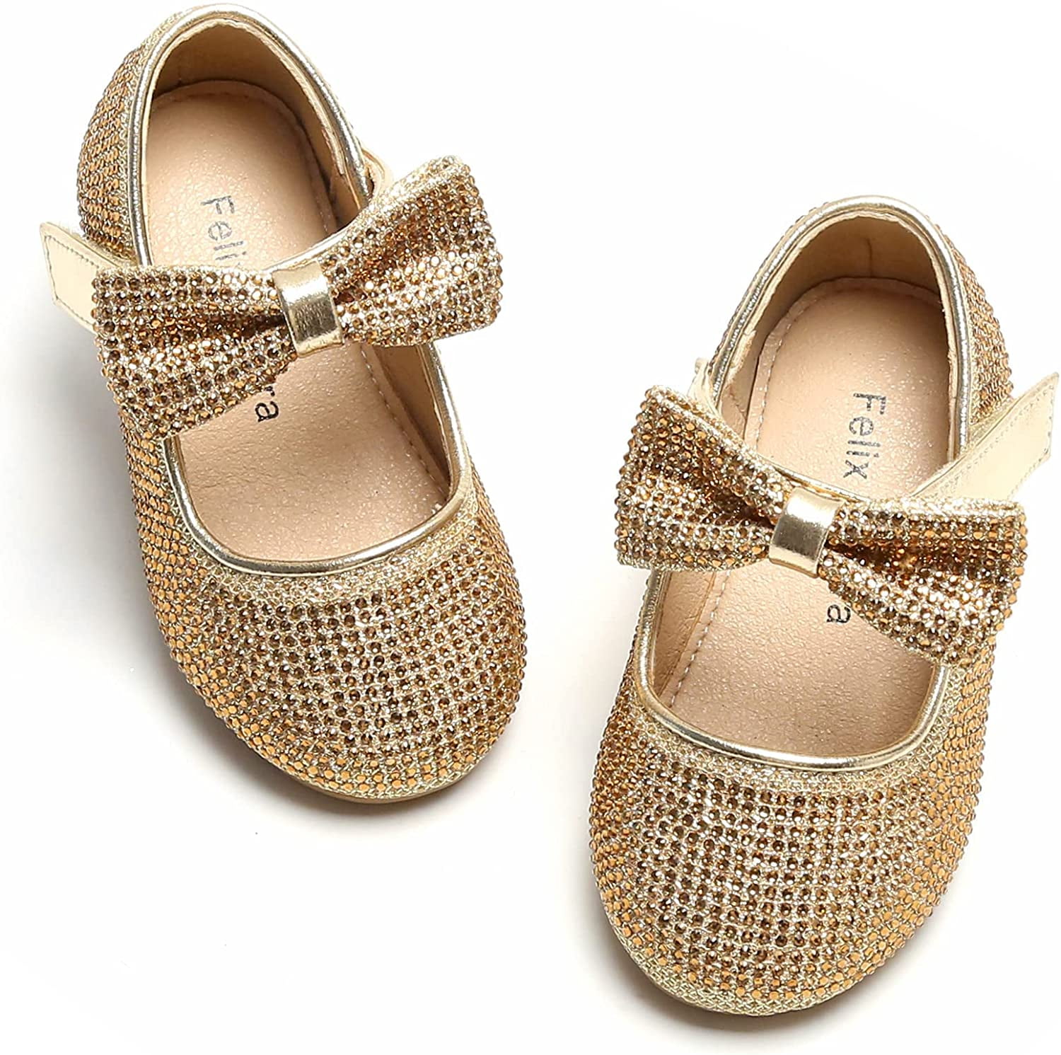 Toddler Flower Girl Dress Shoes - Girl Ballet Flats Party School Shoes ...