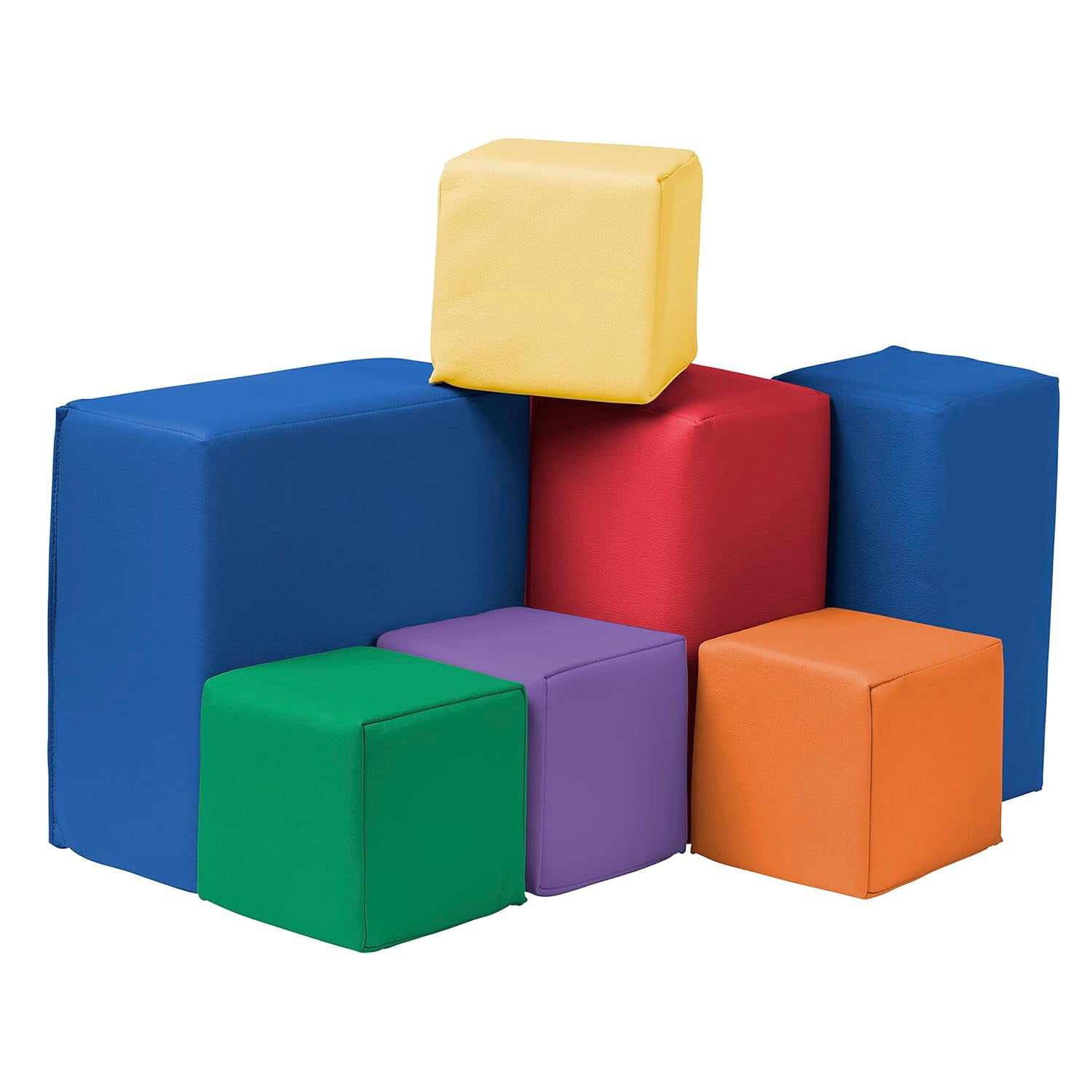 Toddler Foam Building Blocks, Foam Playset, Assorted, 7-Piece - Walmart.com