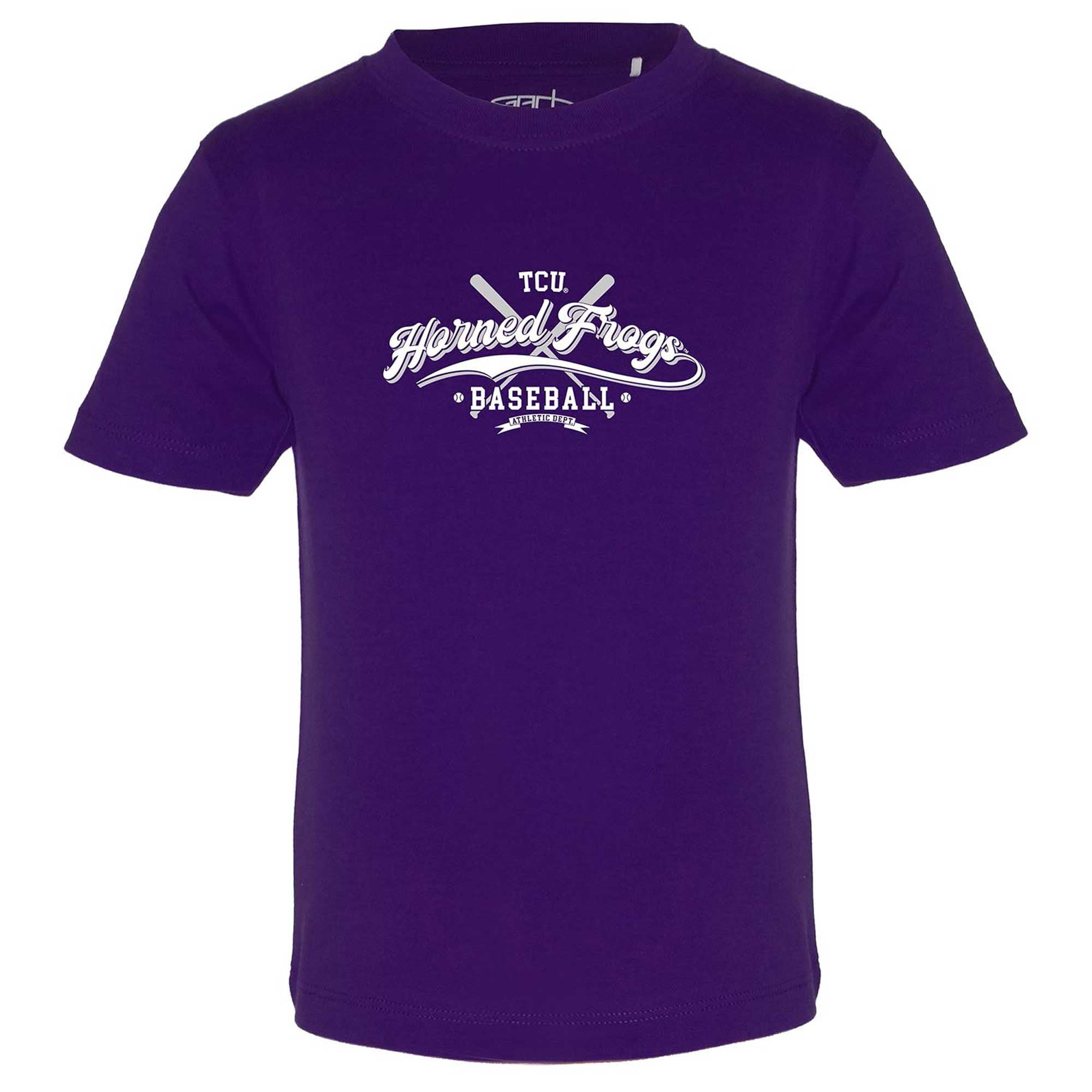 Toddler Garb Purple TCU Horned Frogs Toni Baseball T-Shirt - Walmart.com