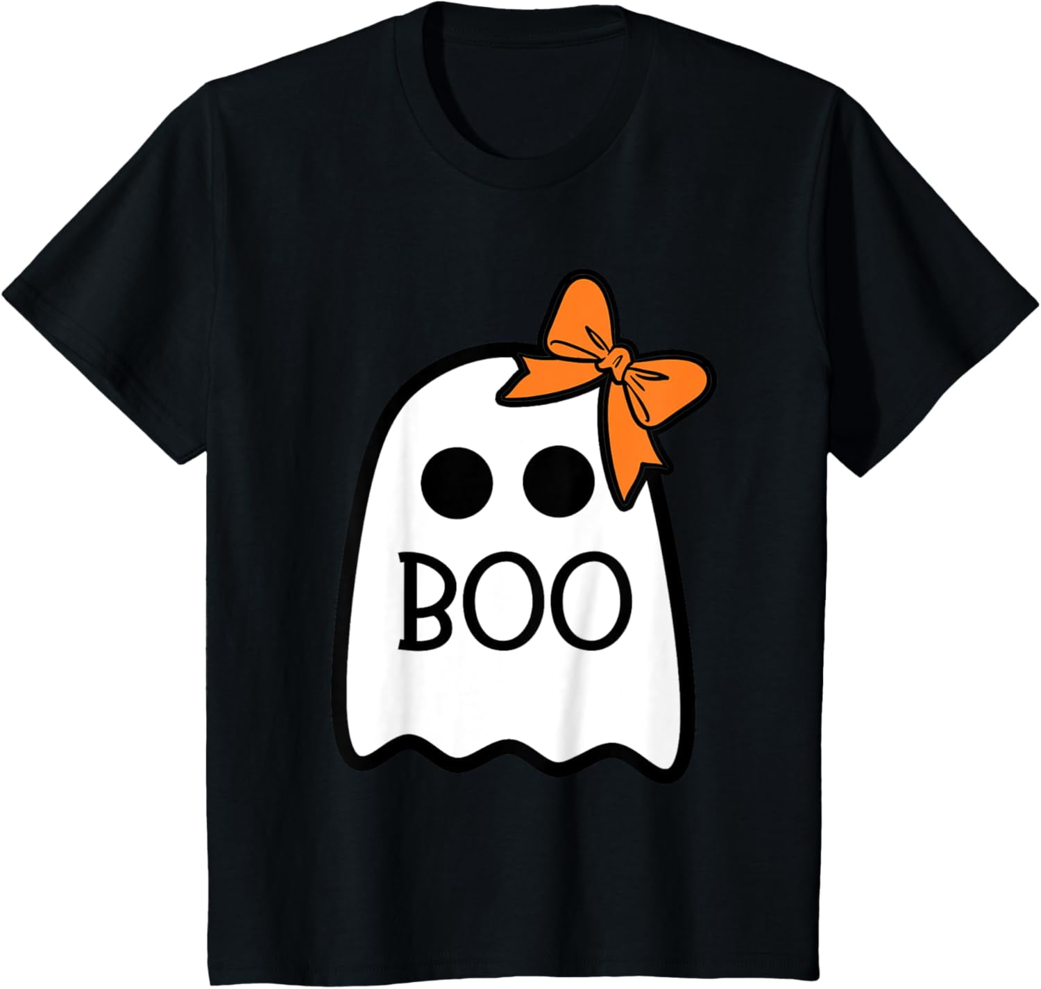 Toddler Ghost with Bow Boo Girls Halloween T-Shirt - Walmart.com