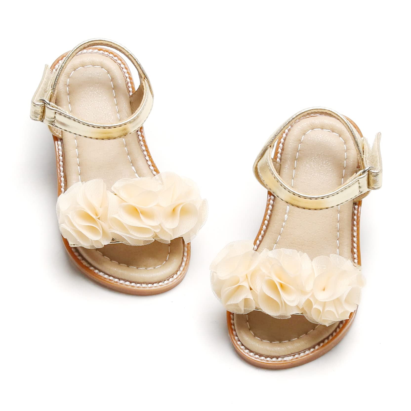 Toddler Girl Gold Sandals Size 11 - Little Girl Easter Summer Dress ...
