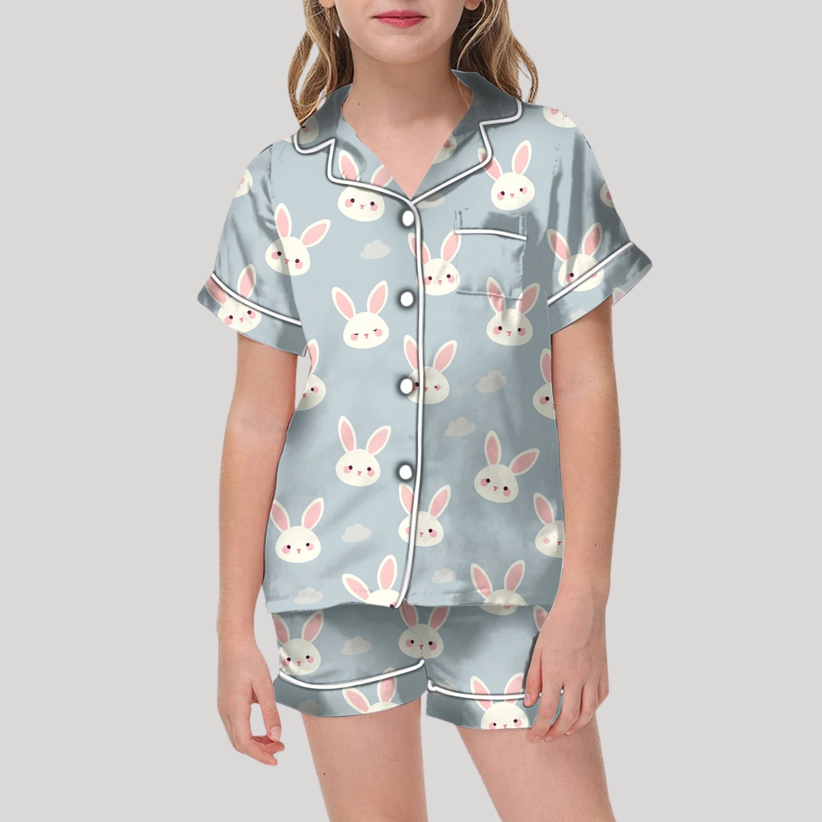 Toddler Girl Pajamas Easter Pjs for Girls Easter Egg Printed Short ...