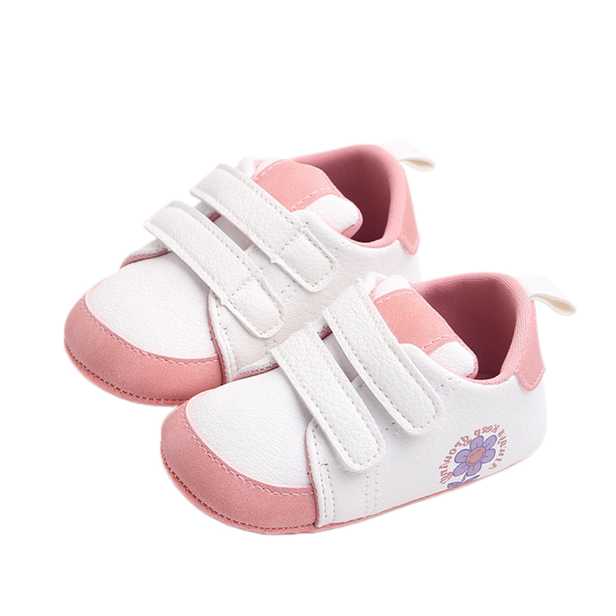 Toddler Girl Sneakers Soft Sole Cute Baby Flats Walking Shoes - Walmart.com