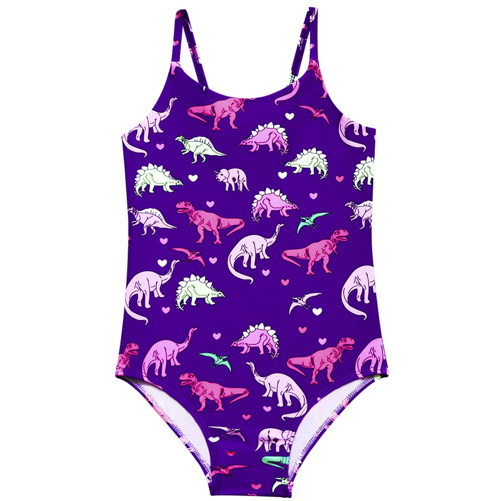 Toddler Girl Swimsuit One Piece Dinosaur Printed Sport Upf 50+ Spa ...
