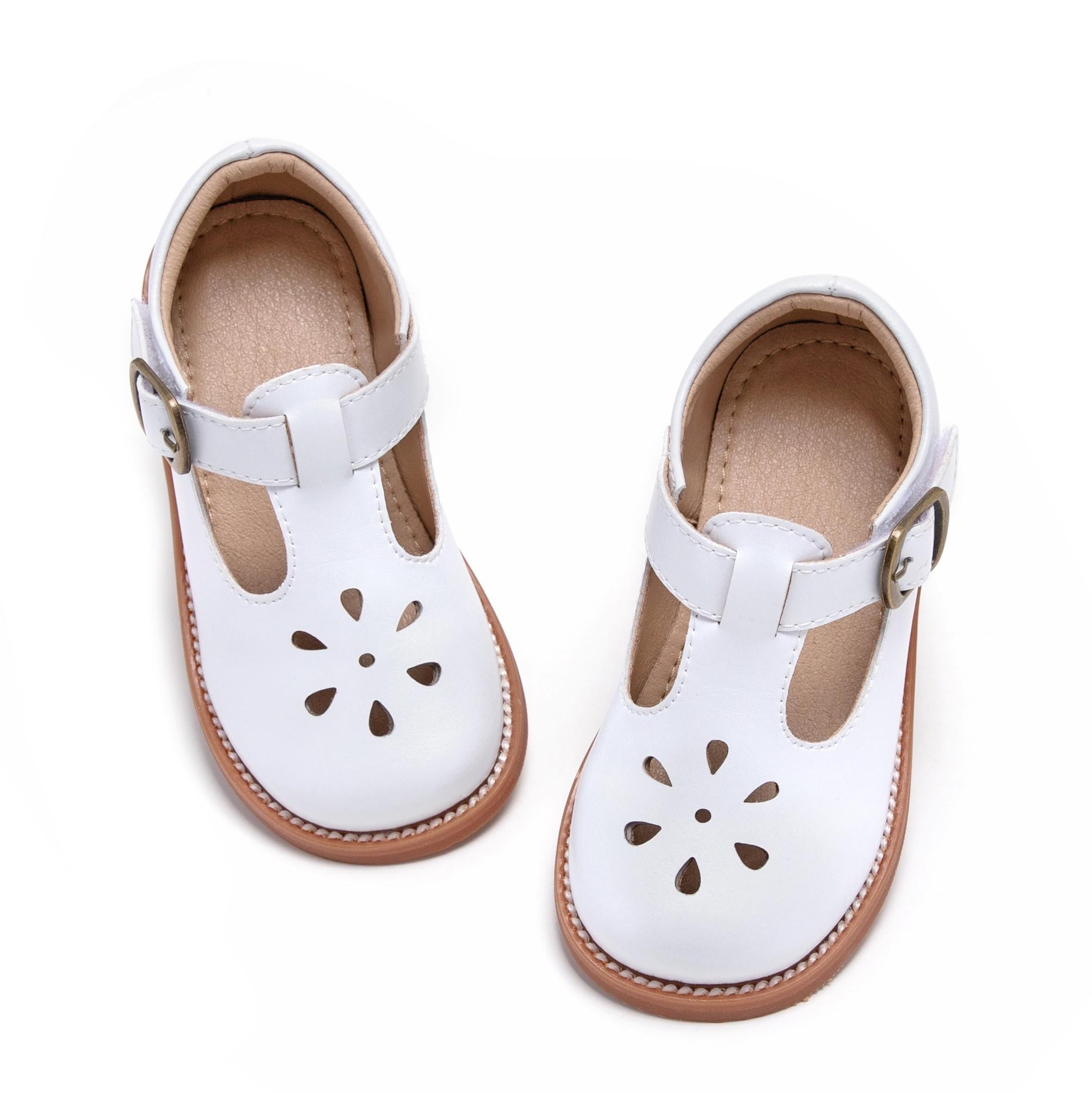 Toddler Girl White Mary Jane Dress Shoes Size 12 - Little Girl Oxford ...